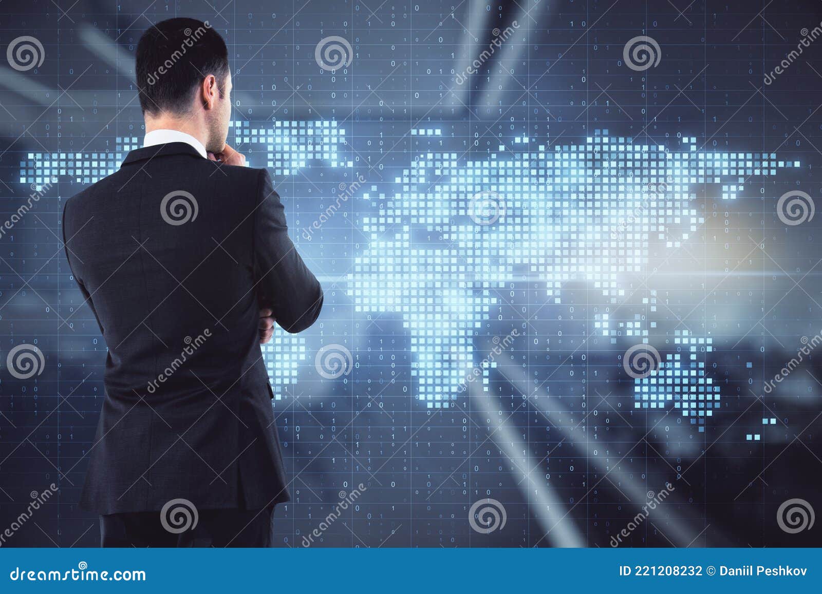 Digital Transformation and Digitalization Concept with Businessman ...