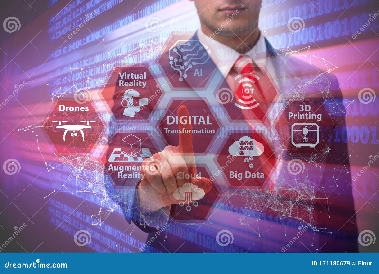 Digital Transformation and Digitalization Technology Concept Stock ...