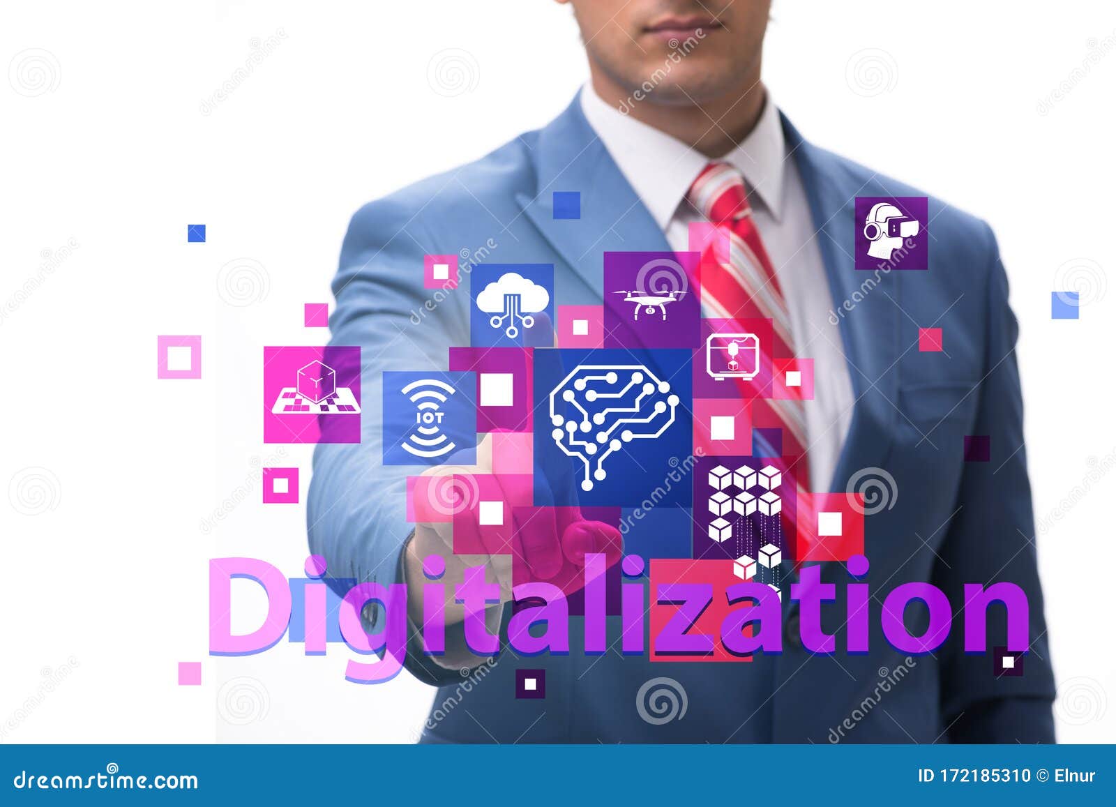 Digital Transformation and Digitalization Technology Concept Stock ...