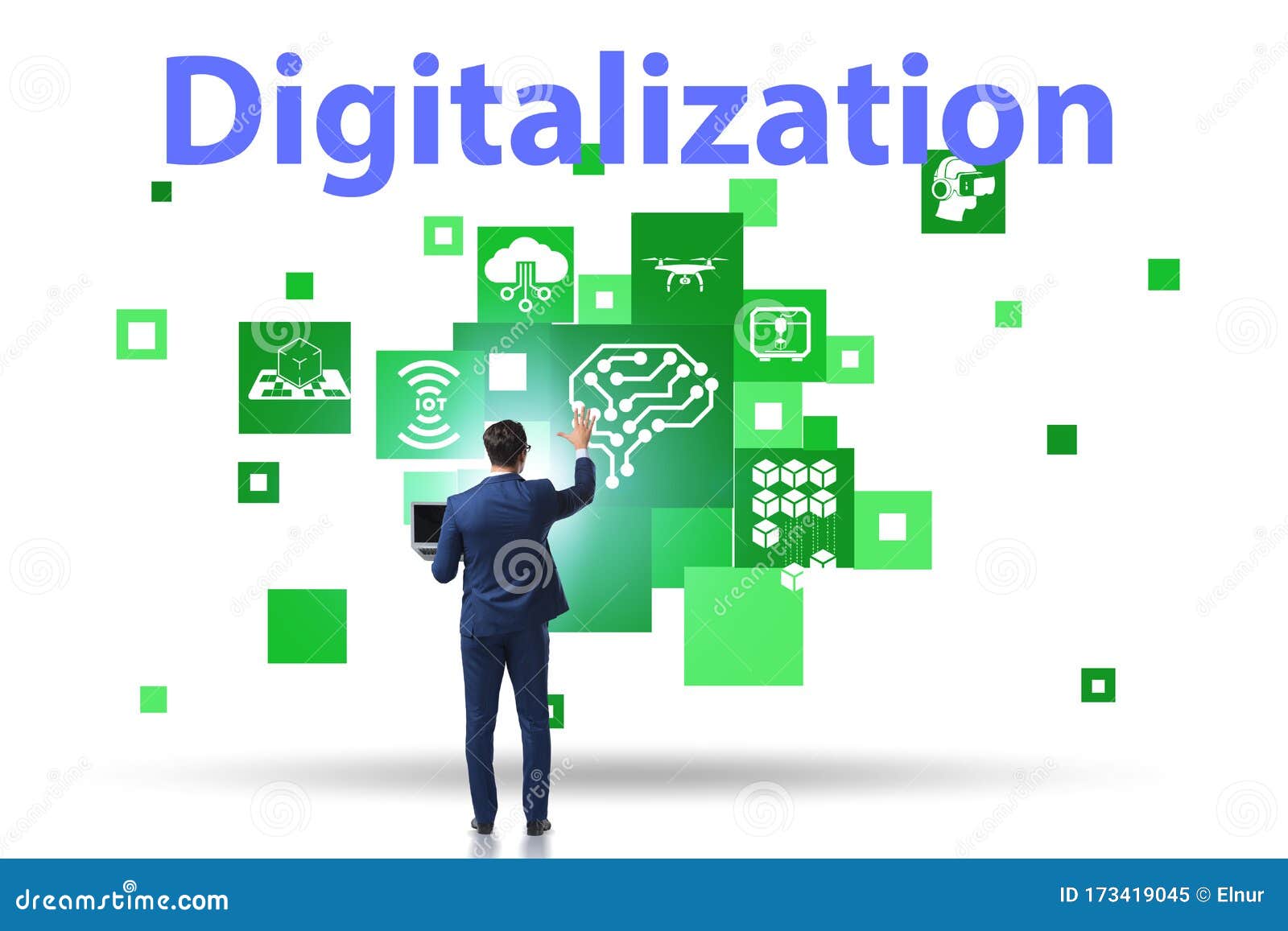 Digital Transformation and Digitalization Technology Concept Stock ...