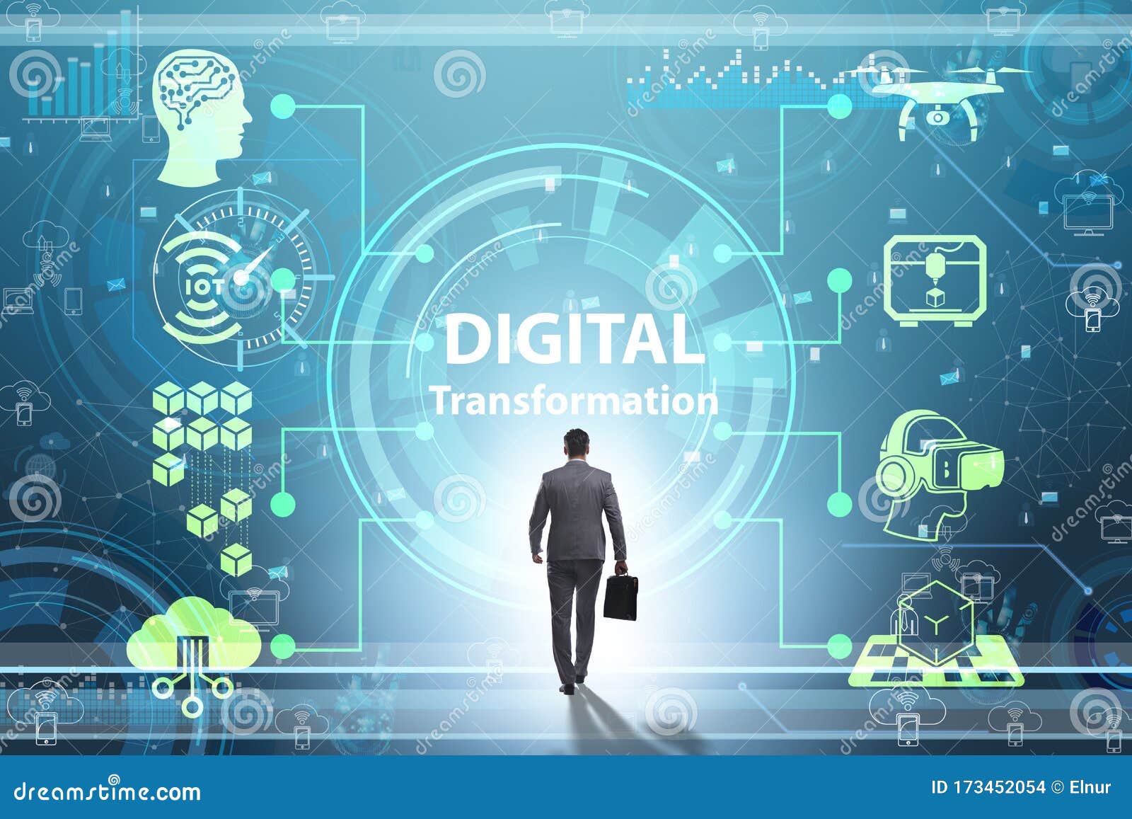 Digital Transformation and Digitalization Technology Concept Stock ... Digital Transformation and Digitalization Technology Concept Stock ...