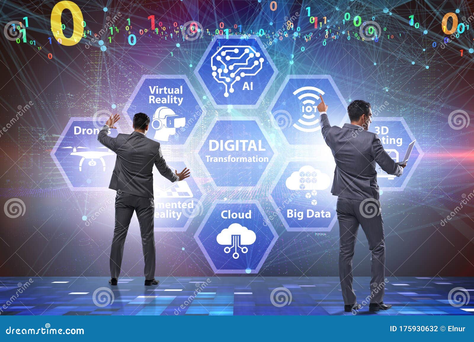 Digital Transformation and Digitalization Technology Concept Stock ...