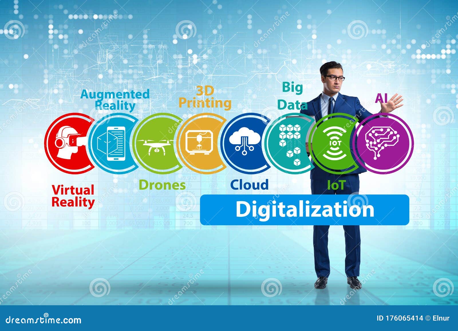 Digital Transformation and Digitalization Technology Concept Stock ...