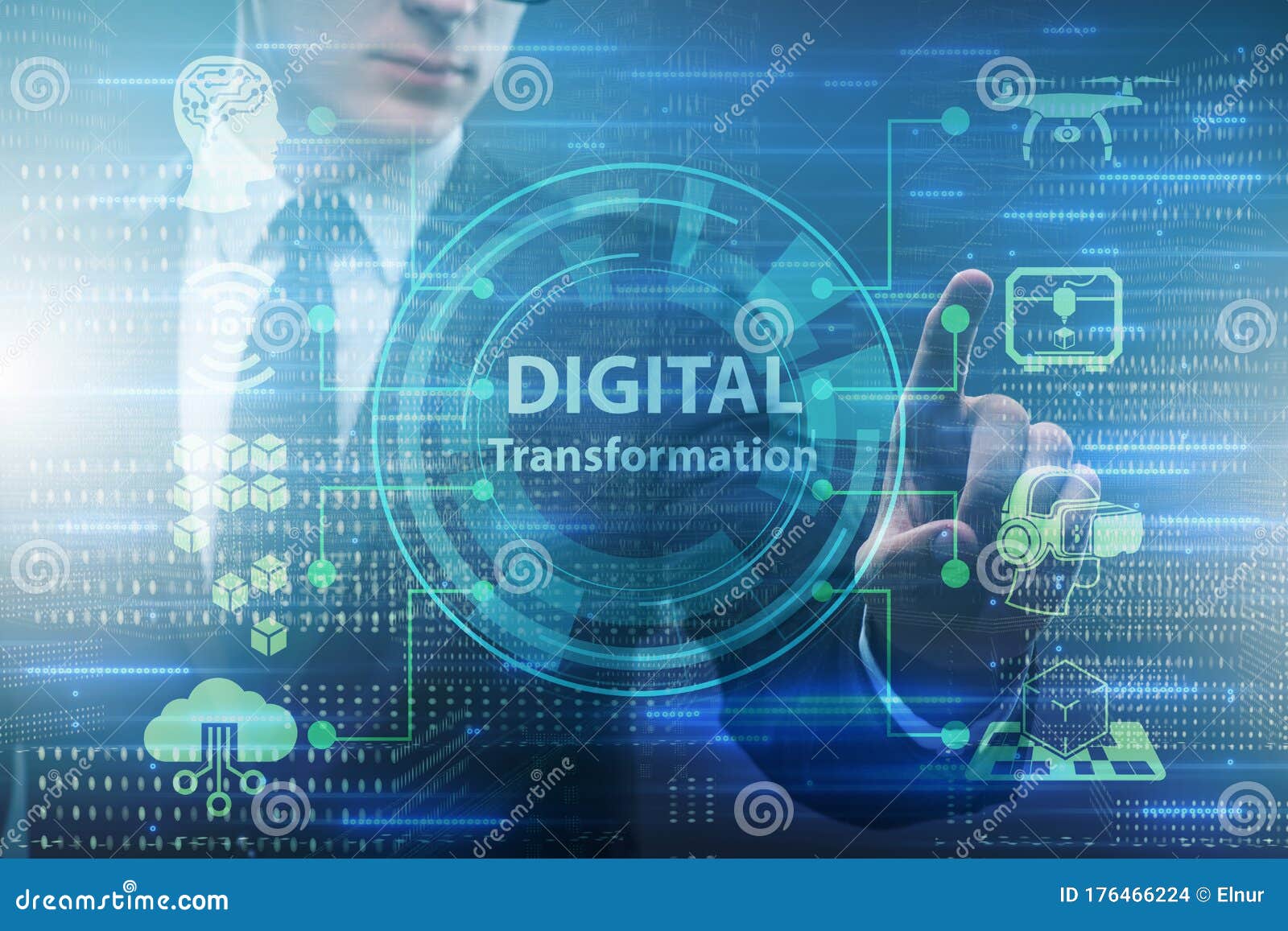 Digital Transformation and Digitalization Technology Concept Stock ...