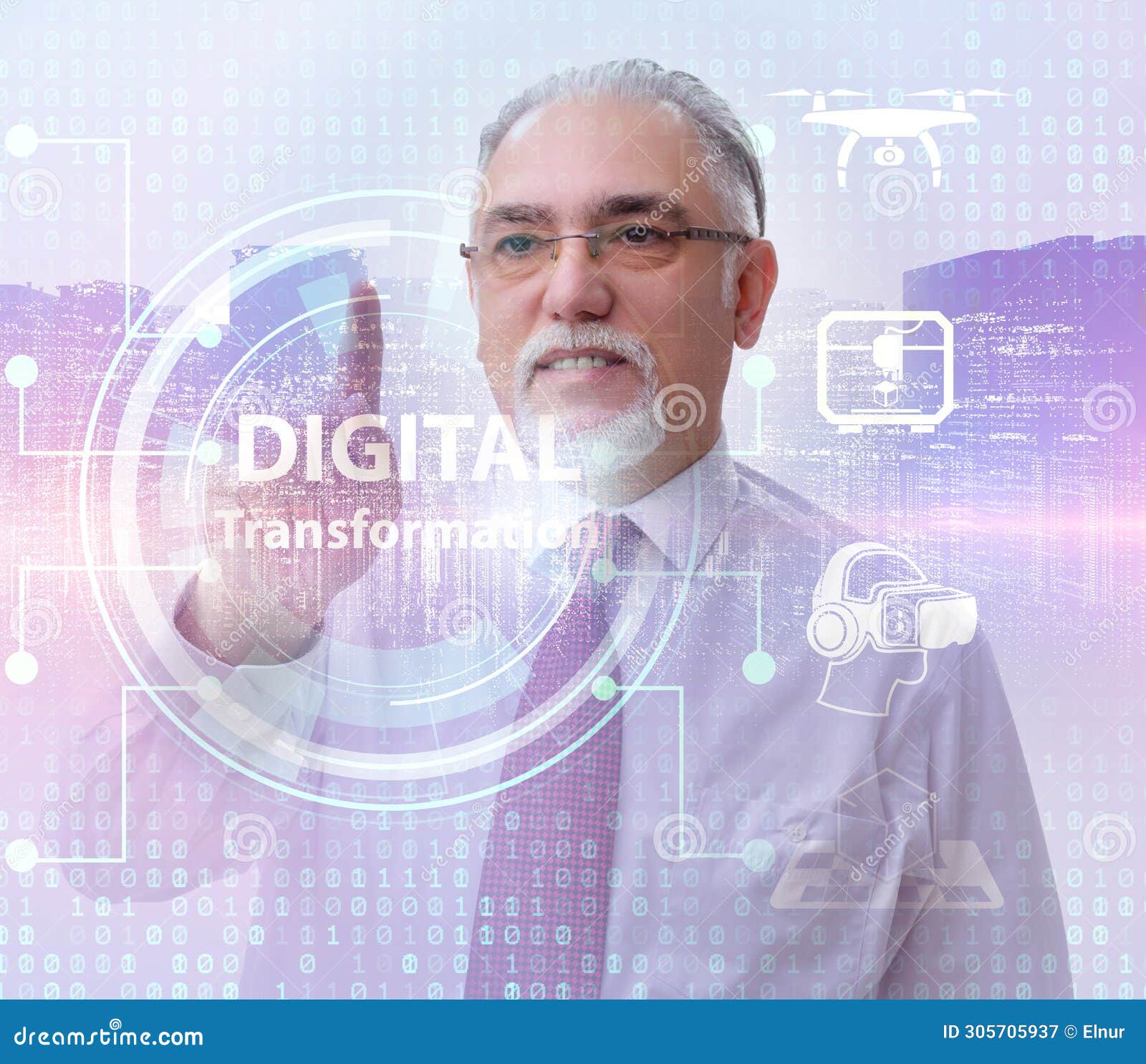 Digital Transformation and Digitalization Technology Concept Stock ...