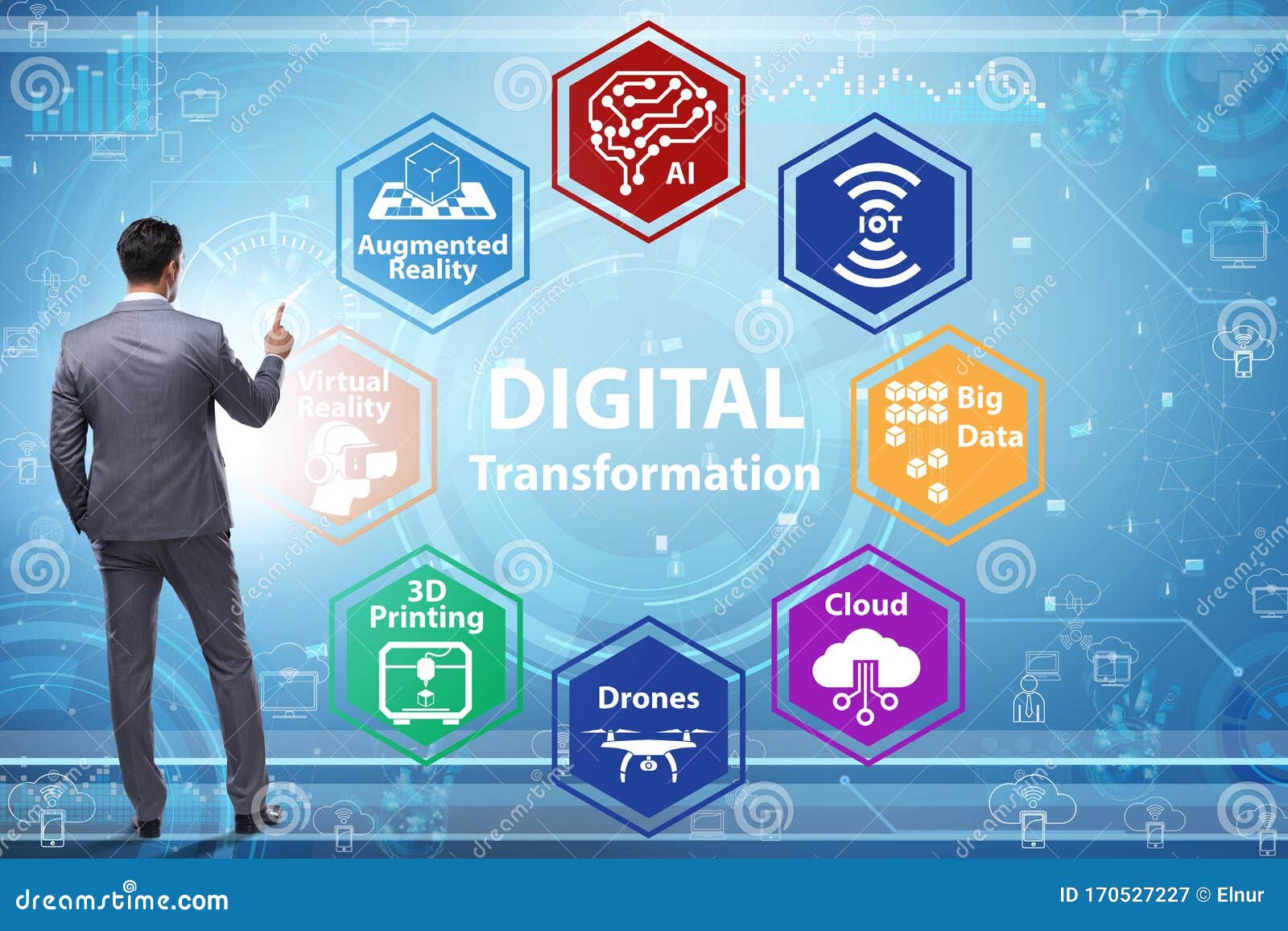 Digital Transformation and Digitalization Technology Concept Stock ... Digital Transformation and Digitalization Technology Concept Stock ...