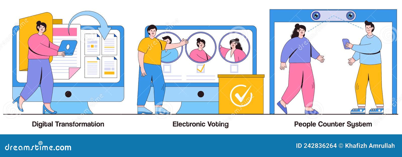 Transformation People Blueprint Cartoon Vector | CartoonDealer.com ...
