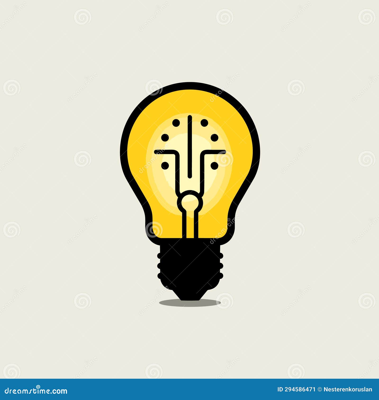 Digital Transformation Filled Outline Yellow Logo Stock Illustration ...