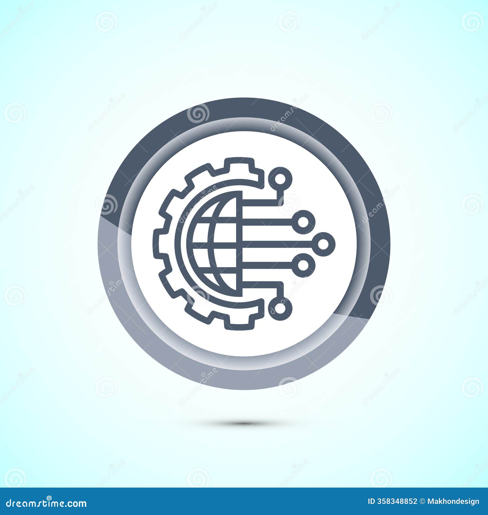 Digital Transformation Icon. Digitalization Sign Suitable for Mobile ...