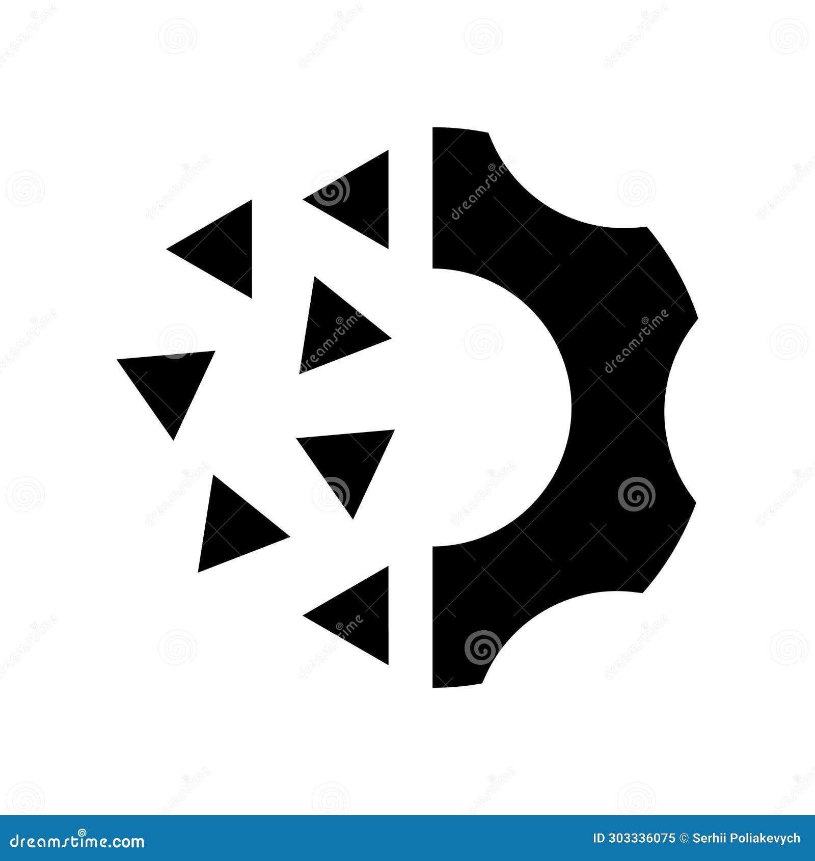 Digital Transformation Icon. Gear Icon. Vector Illustration. EPS 10 ...