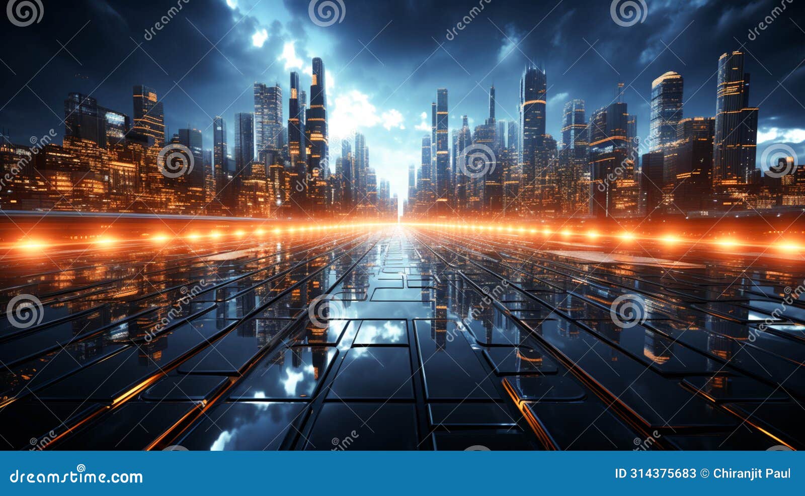 Digital Transformation and Innovation Technology Background Stock Image ...