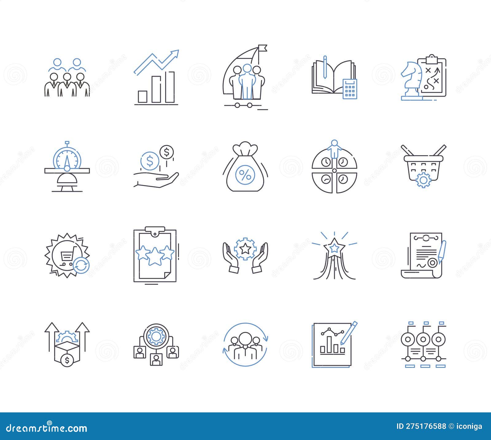 Digital Transformation Outline Icons Collection. Digital ...