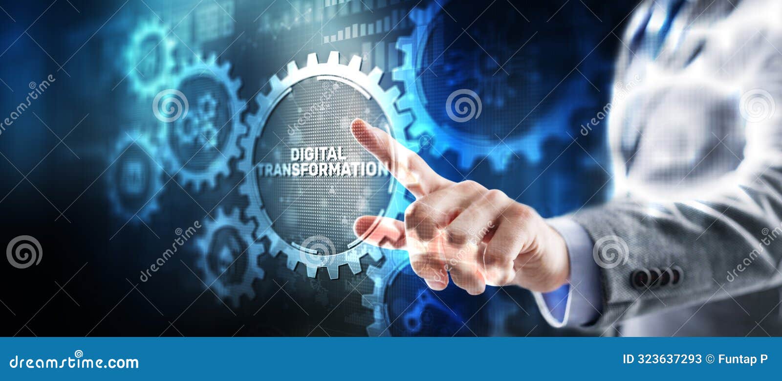 Digital Transformation Strategy. Business Processes Internet and Cloud ...