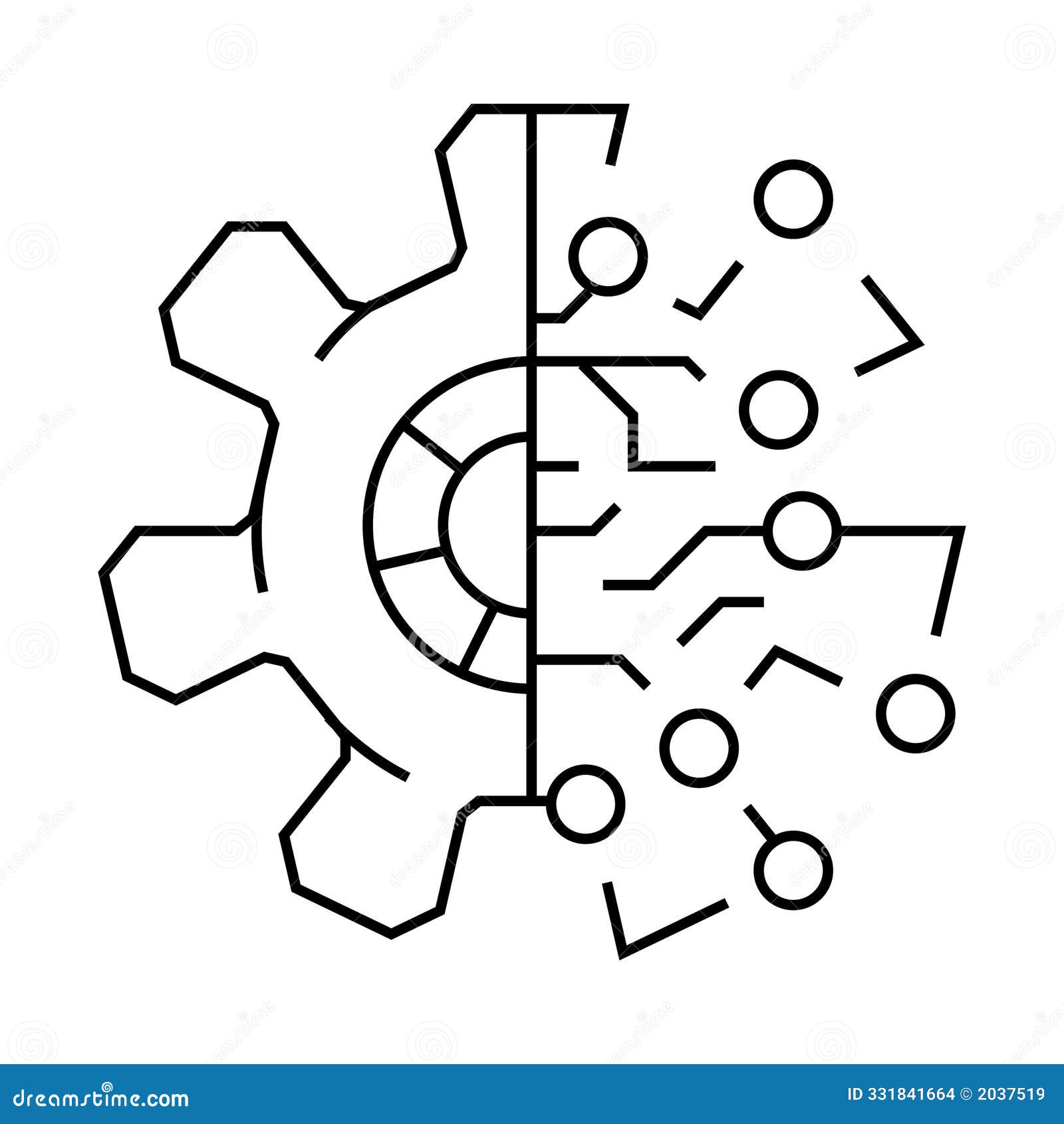 Digital Transformation Tech Line Icon Vector Illustration Stock Vector ... Digital Transformation Tech Line Icon Vector Illustration Stock Vector ...