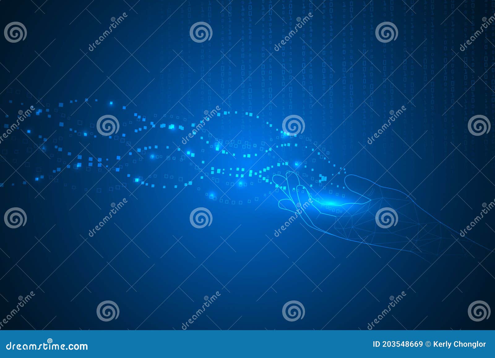 Digital Transformation Technology Abstract Background. Stock Vector ...