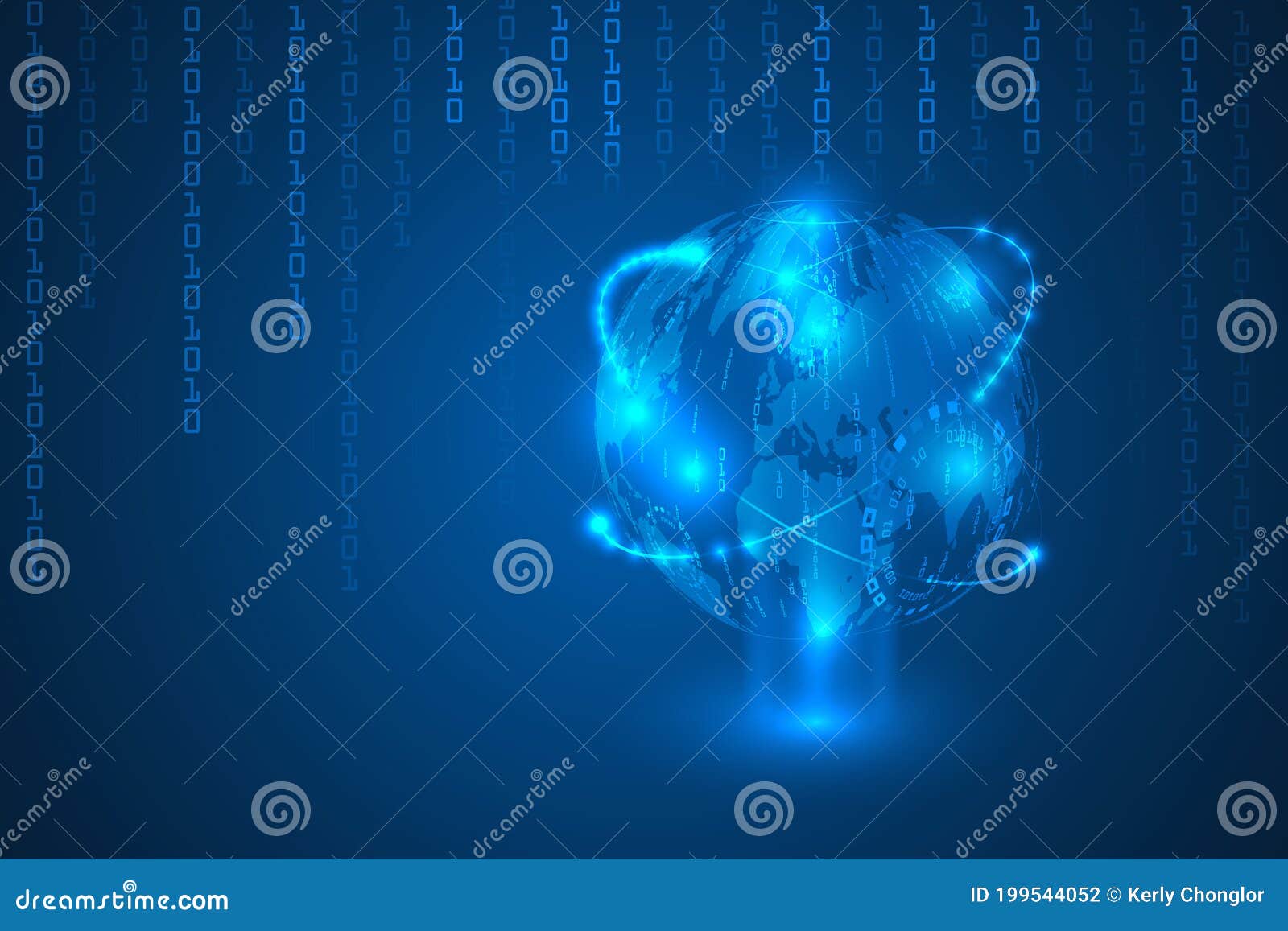 Digital Transformation Technology Abstract Background. Stock Photo ...