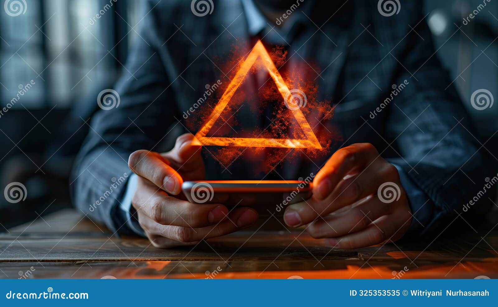 Digital Transformation with a Triangle Stock Illustration ...