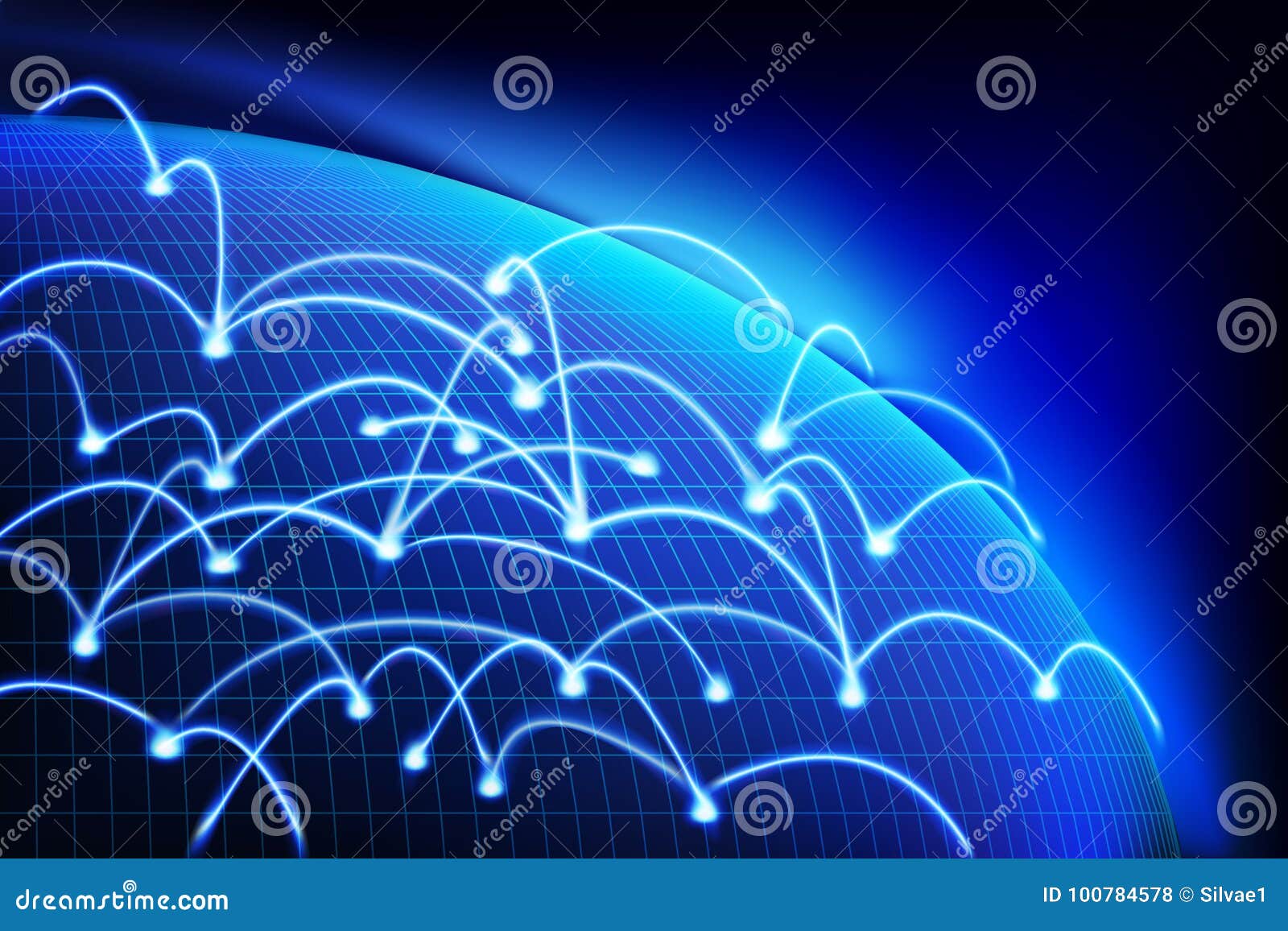 Digital Transmission. Vector Illustration. Stock Vector - Illustration ...