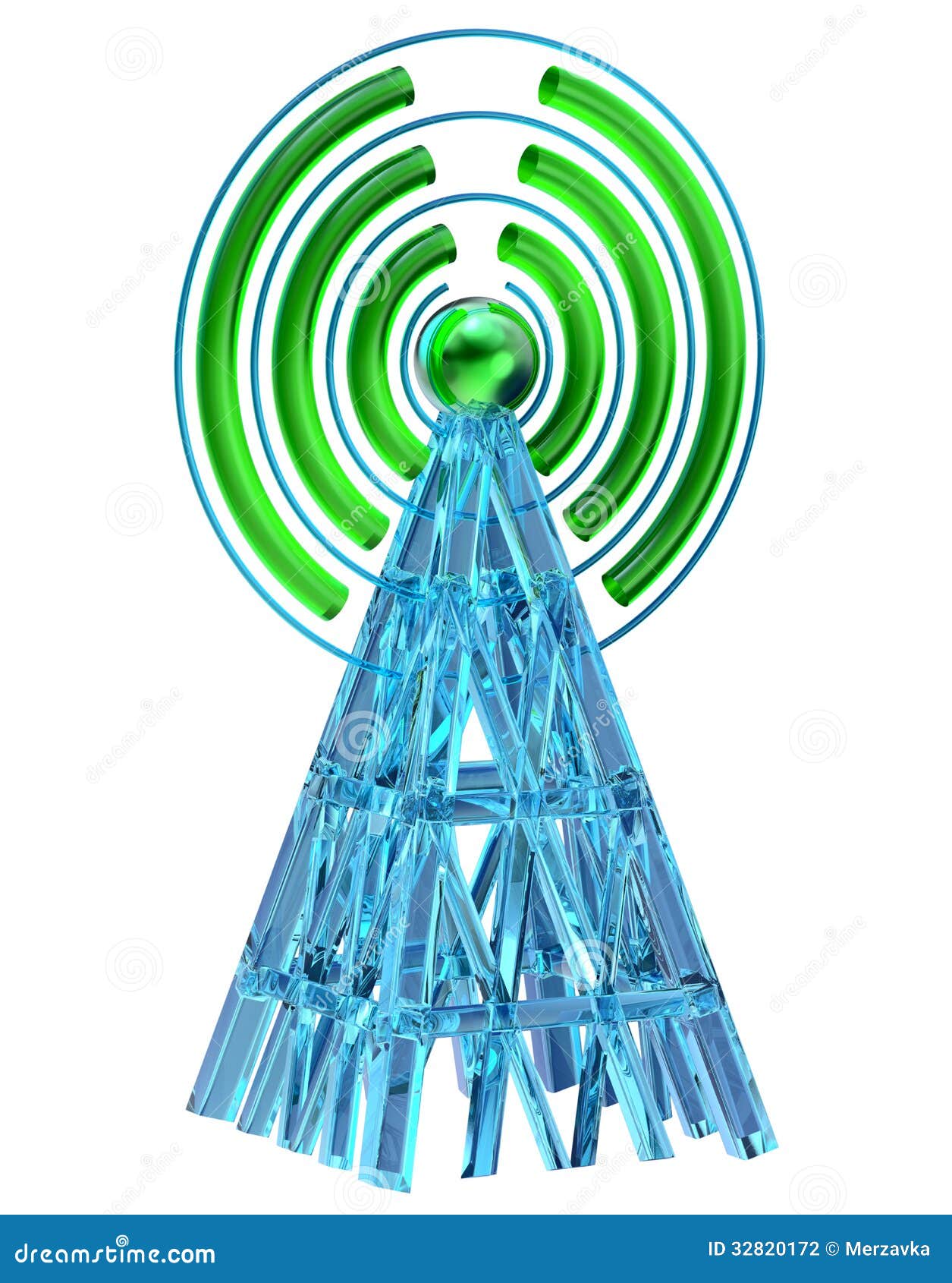 Digital Transmitter Sends Signals From Clouds Royalty-Free Stock Image ...