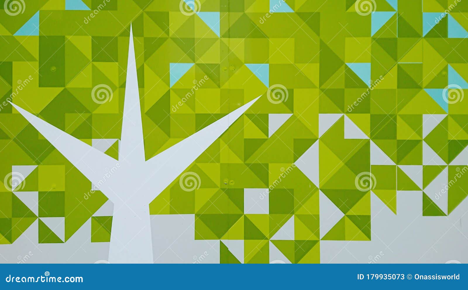 Digital Tree Abstract Background Art Stock Illustration - Illustration ...