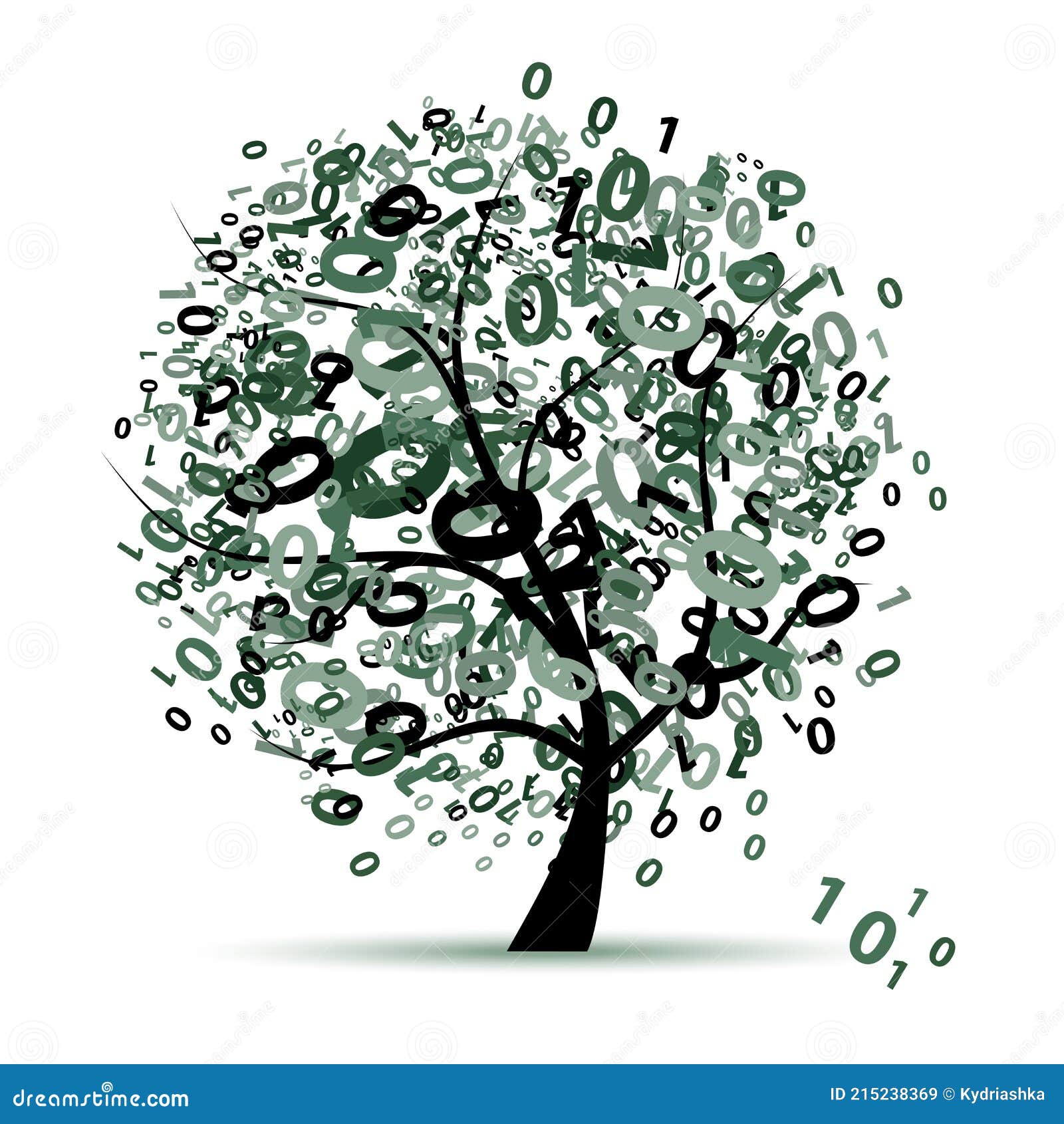 Digital Tree Logo Colorful, Code and Program Stock Vector ...