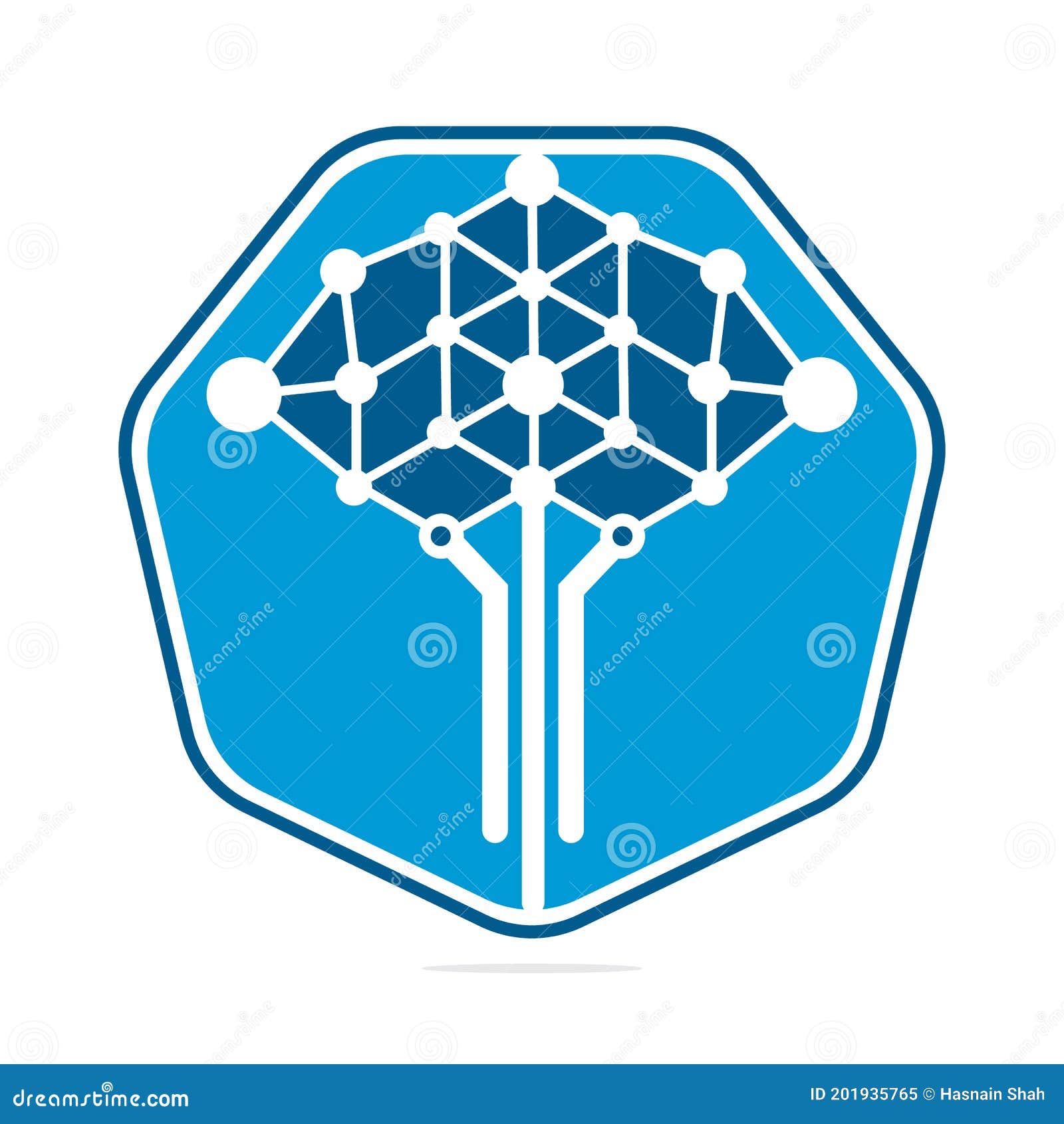 Digital Tree Logo Design Concepts. Stock Vector - Illustration of icon ...