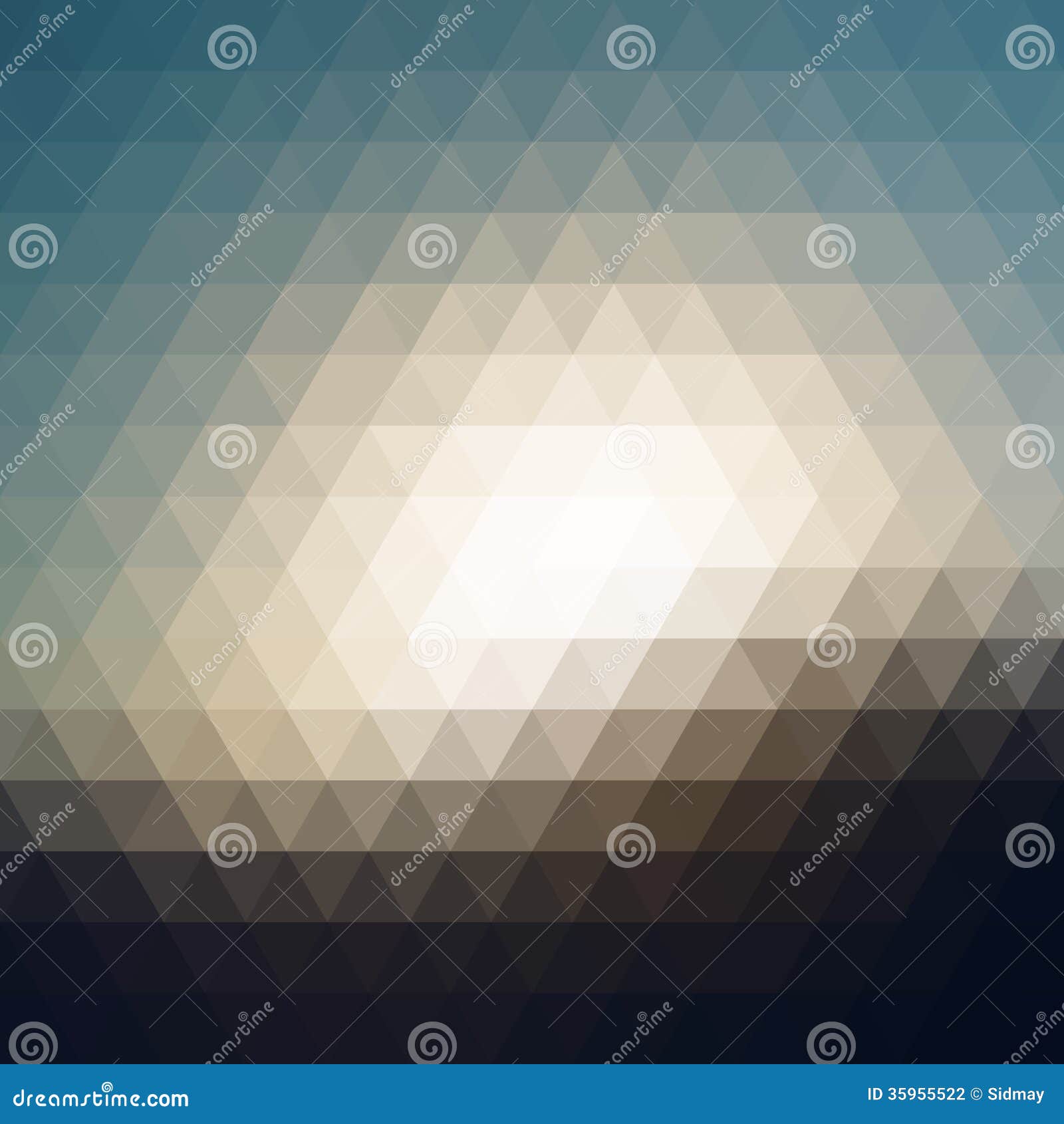 Digital Triangle Pixel Mosaic Stock Vector - Illustration of dark ...