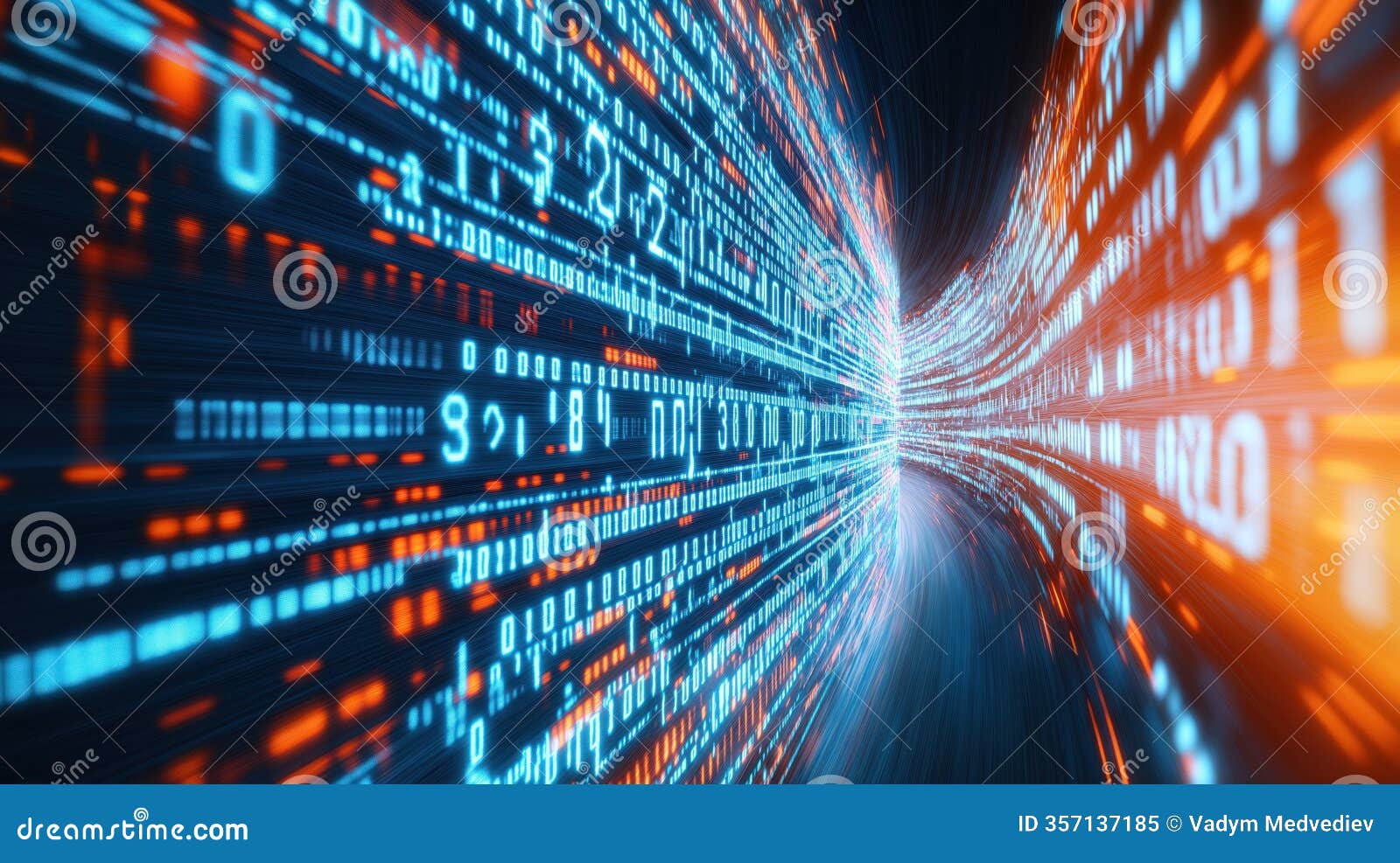 Digital Tunnel of Fast-moving Numerical Data. Virtual Network World ...