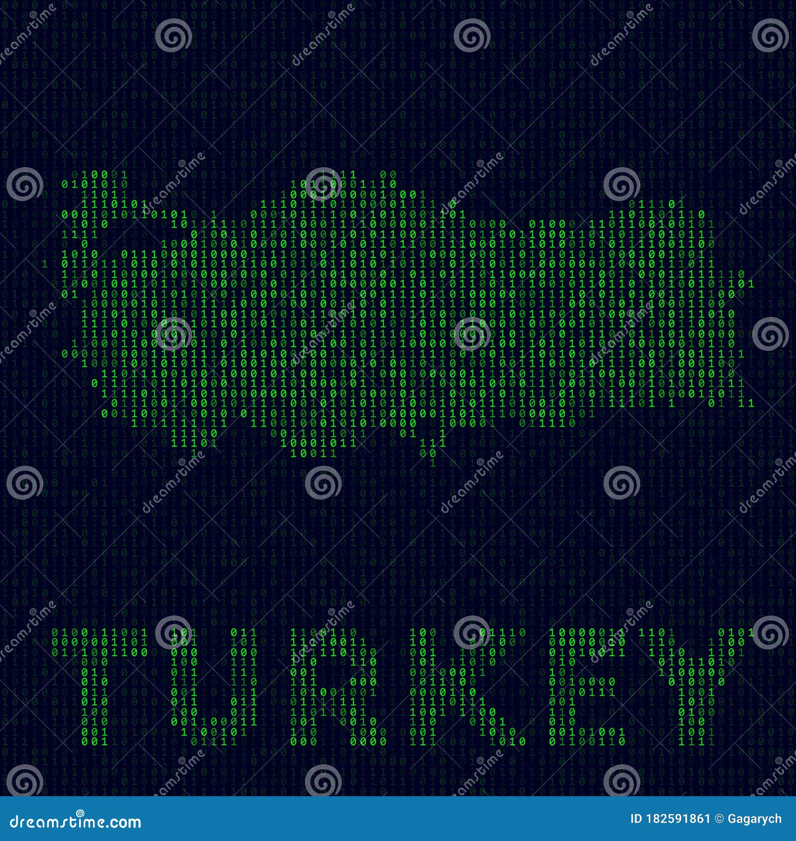 Digital Turkey logo. stock vector. Illustration of network - 182591861