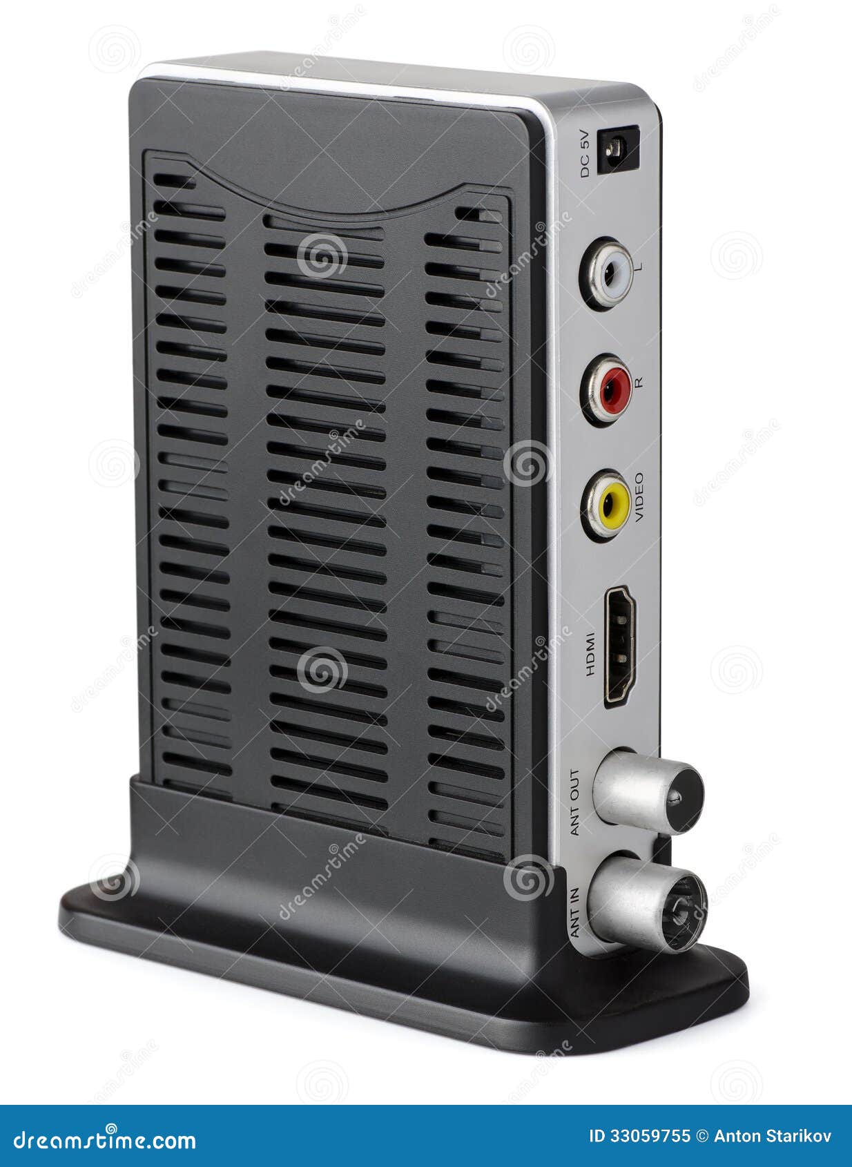 Digital TV receiver stock image. Image of electronics - 33059755