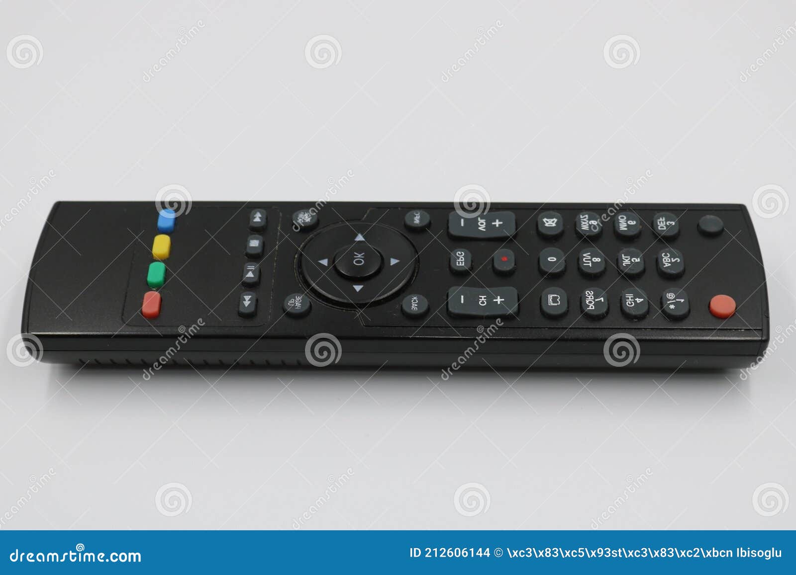 Digital Tv Remote Control on Background. Stock Photo - Image of change ...