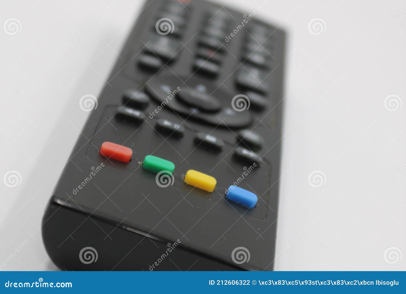Digital Tv Remote Control on Background. Stock Photo - Image of ...
