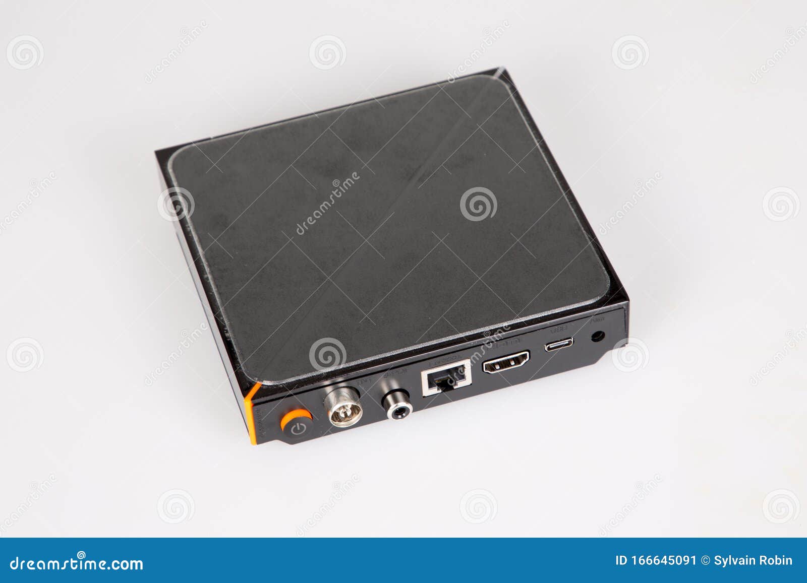 Digital TV Tuner Receiver Digital Box Stock Image - Image of port ...