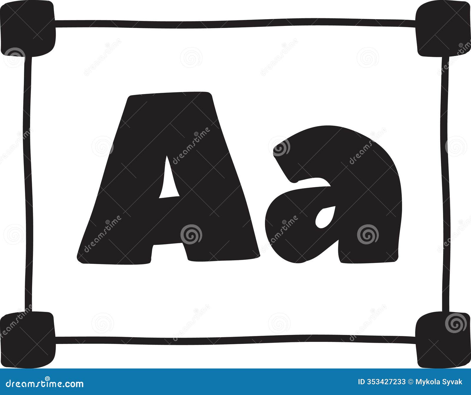 Digital Type Lined Icon stock illustration. Illustration of vector ...