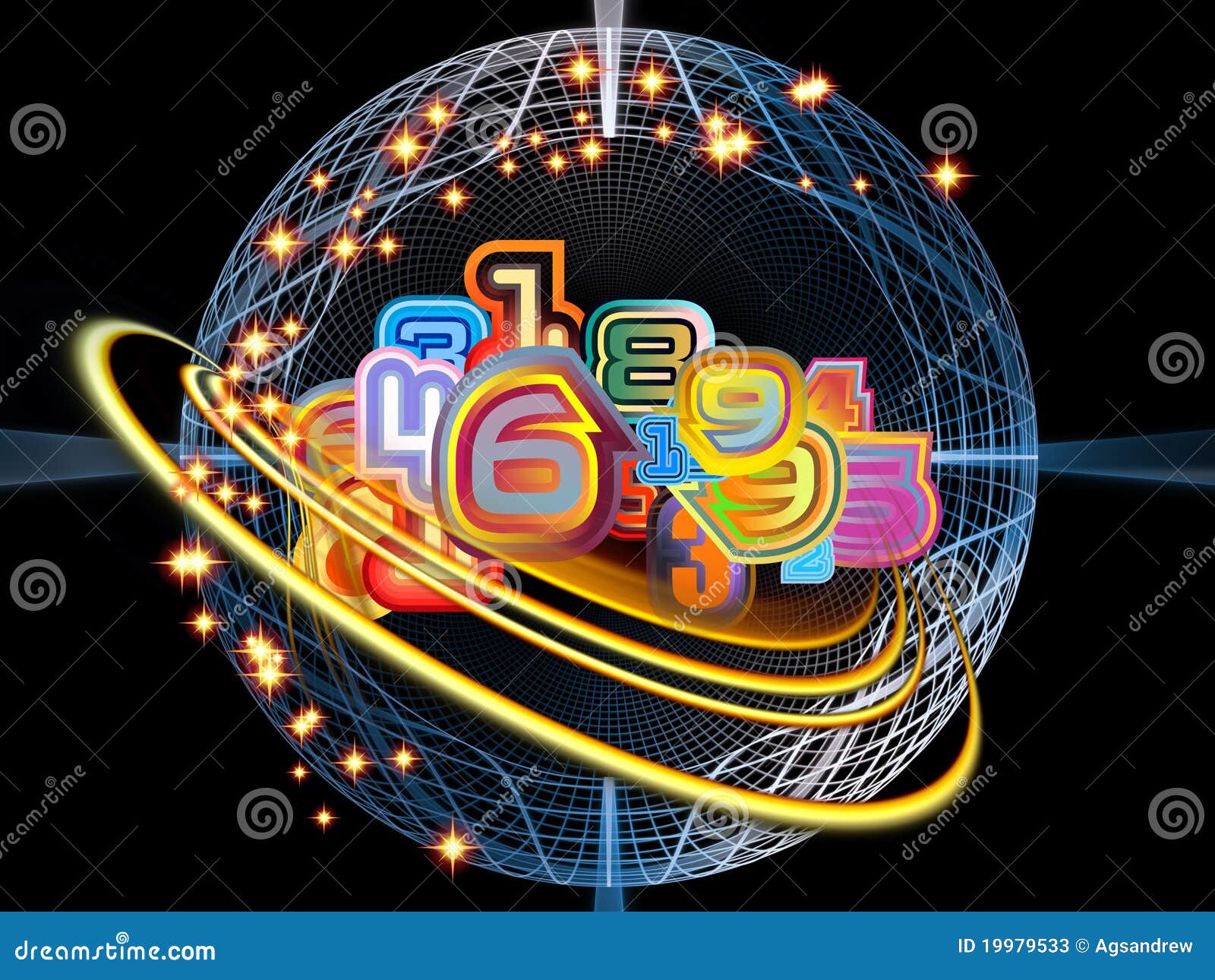 Digital Universe stock illustration. Illustration of motion - 19979533