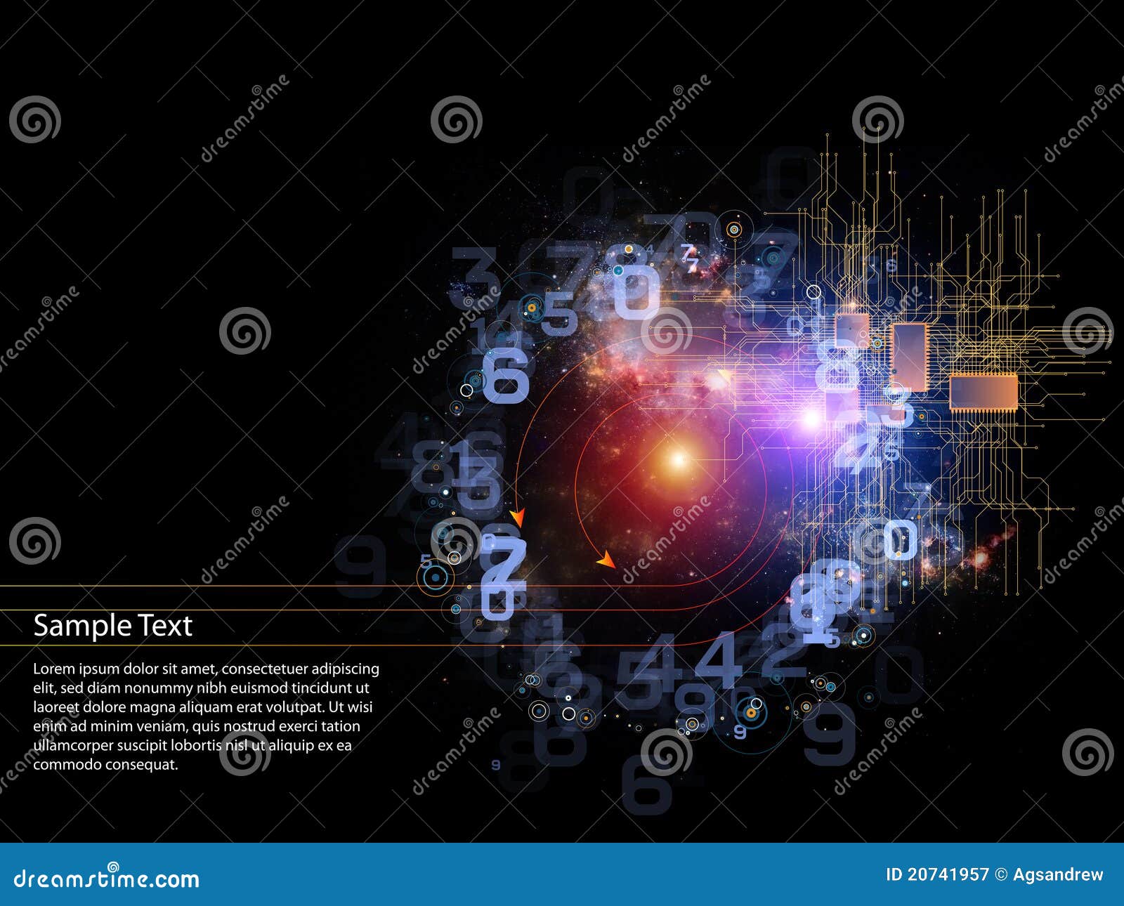 Digital Universe stock illustration. Illustration of wallpaper - 20741957