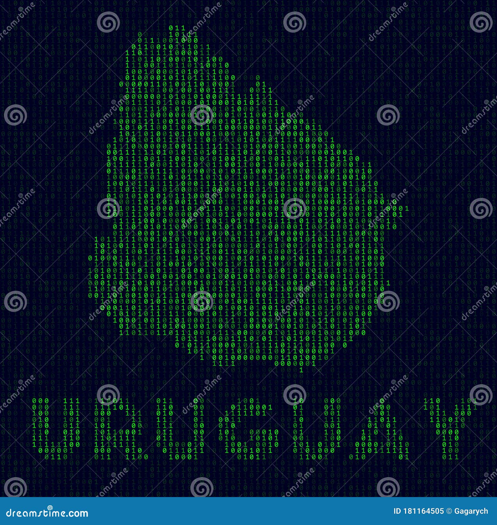 Digital Uruguay logo. stock vector. Illustration of data - 181164505