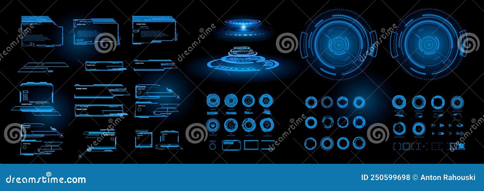 Set Holographic Frames And Portals. Digital Holographic User Interface ... Set Holographic Frames And Portals. Digital Holographic User Interface ...
