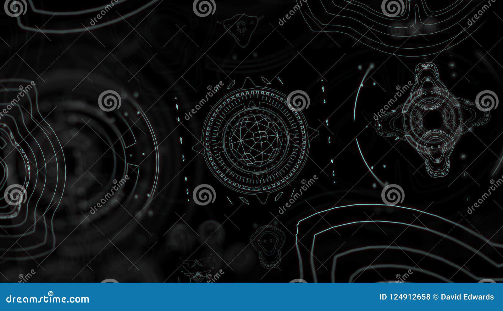 Digital Alien Interface stock illustration. Illustration of graphical ...