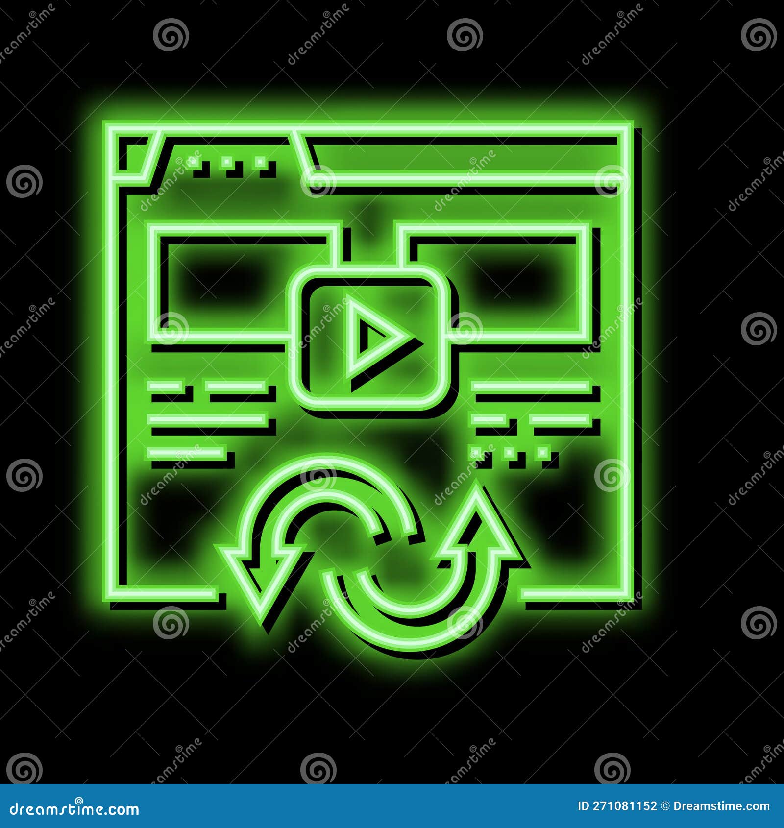 Digital Value Converter Neon Glow Icon Illustration Stock Vector ...