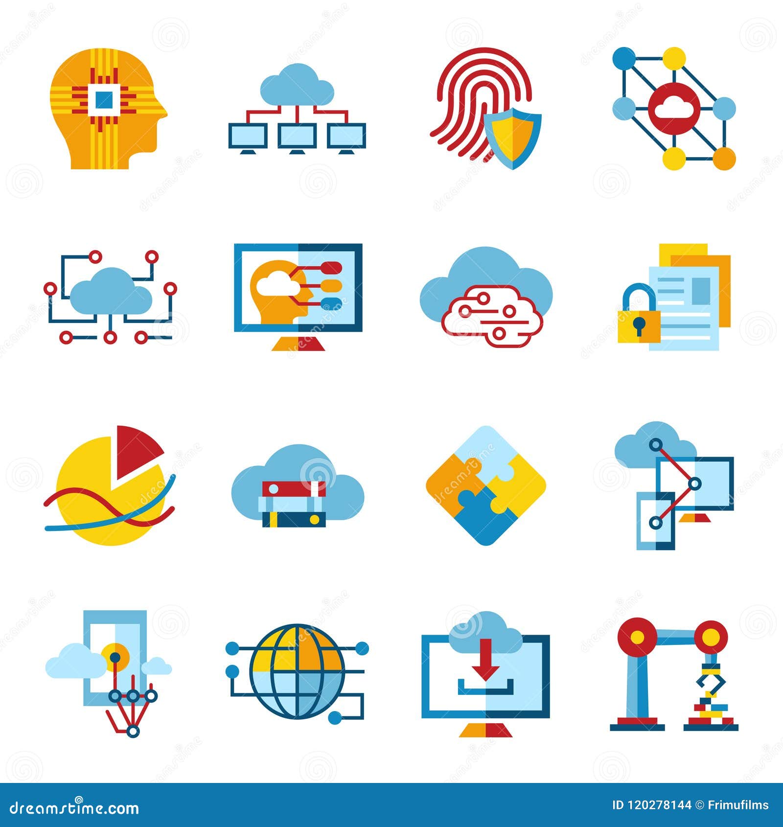 Digital Vector Artificial Intelligence Cloud Icon Stock Illustration ... Digital Vector Artificial Intelligence Cloud Icon Stock Illustration ...