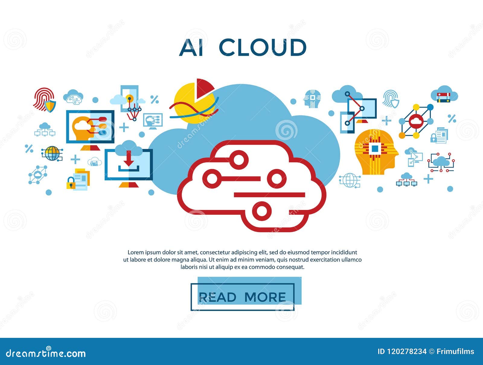Digital Vector Artificial Intelligence Cloud Icon Stock Illustration ... Digital Vector Artificial Intelligence Cloud Icon Stock Illustration ...