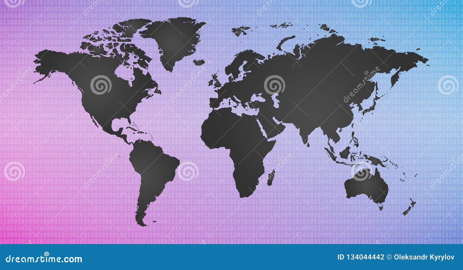 Digital Vector Colorful Background with World Map, Information World ...
