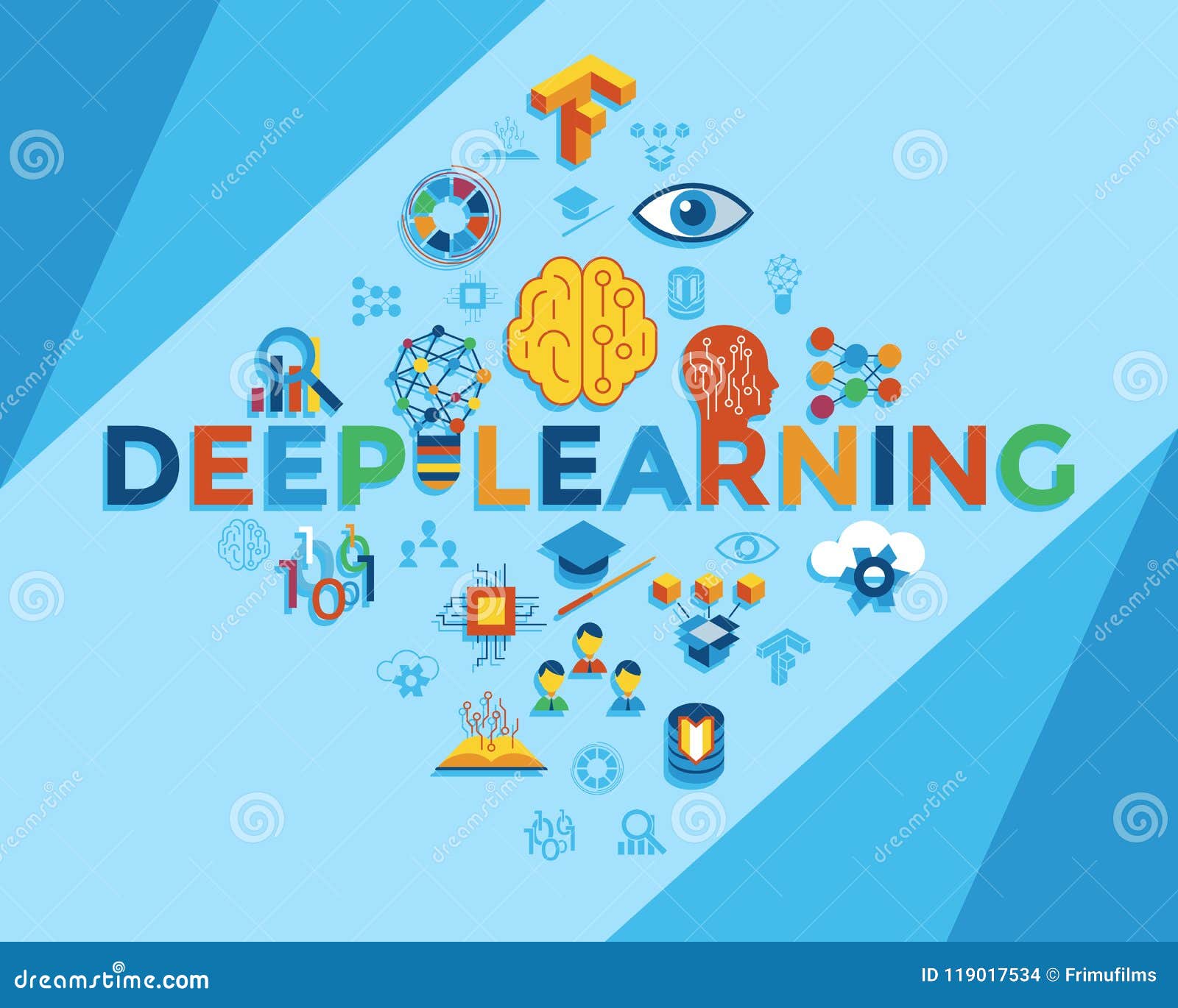 Digital Vector Deep Learning Stock Illustration - Illustration of ...