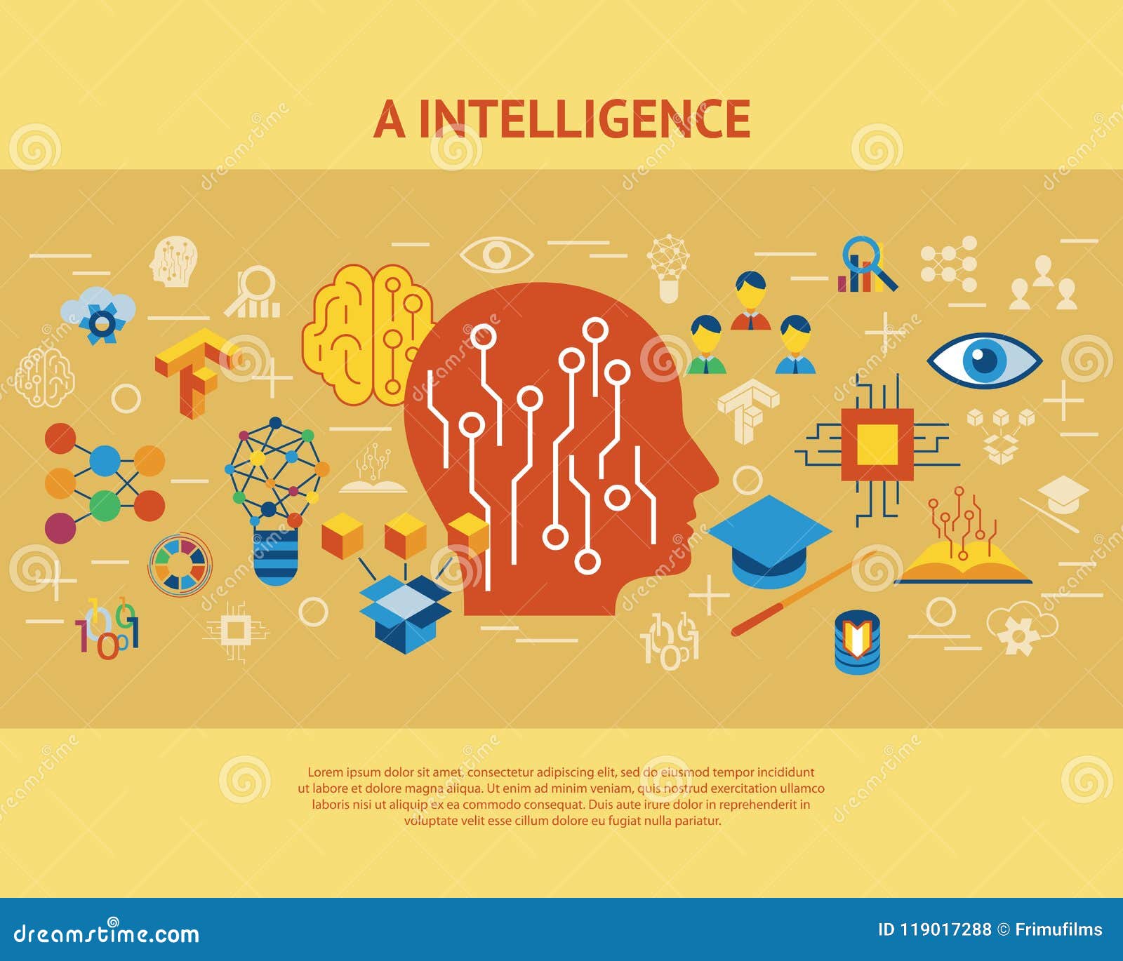 Digital Vector Deep Learning Stock Illustration - Illustration of ...
