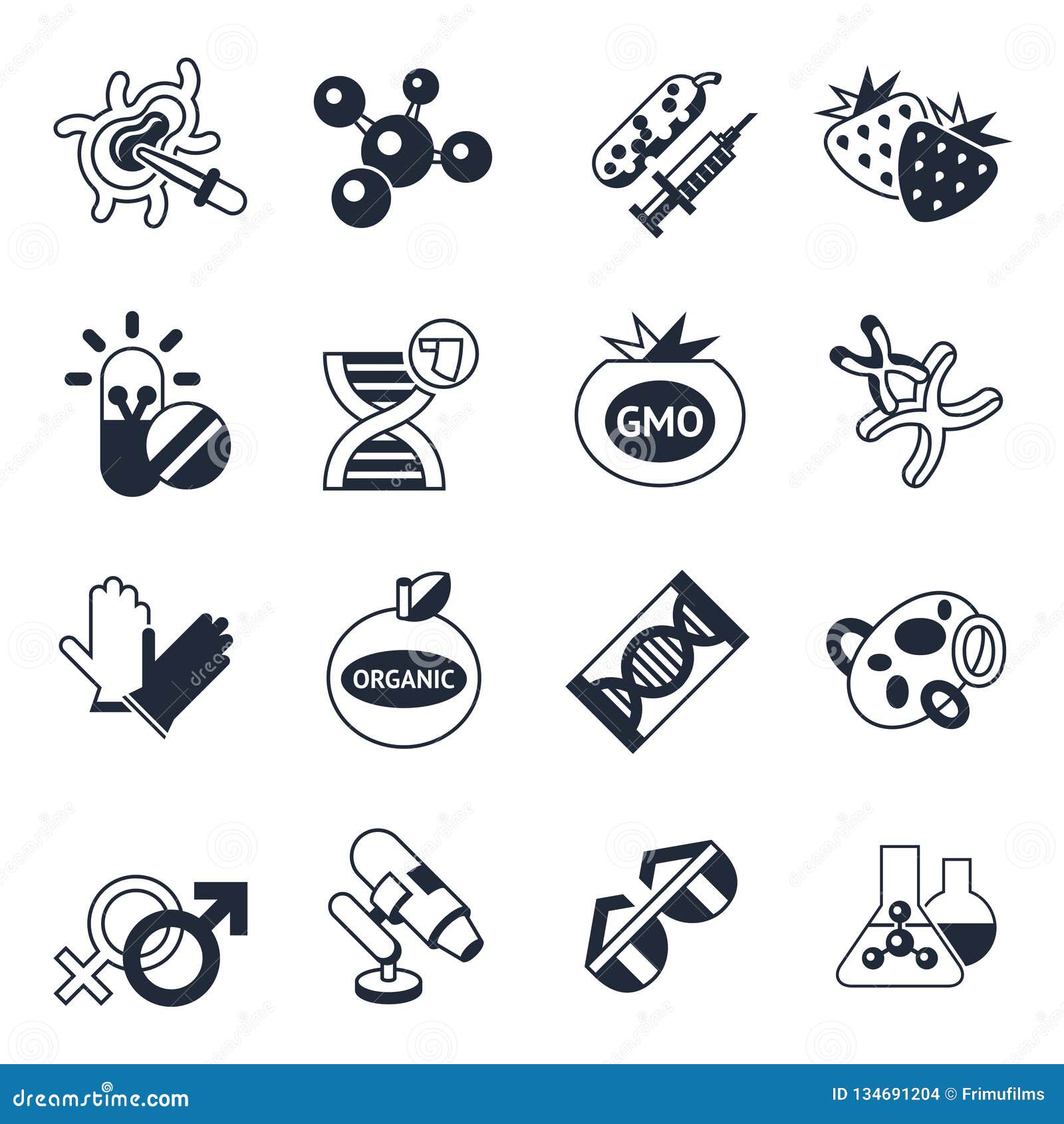 Digital Vector Genetic Engineering Technology Stock Illustration ...