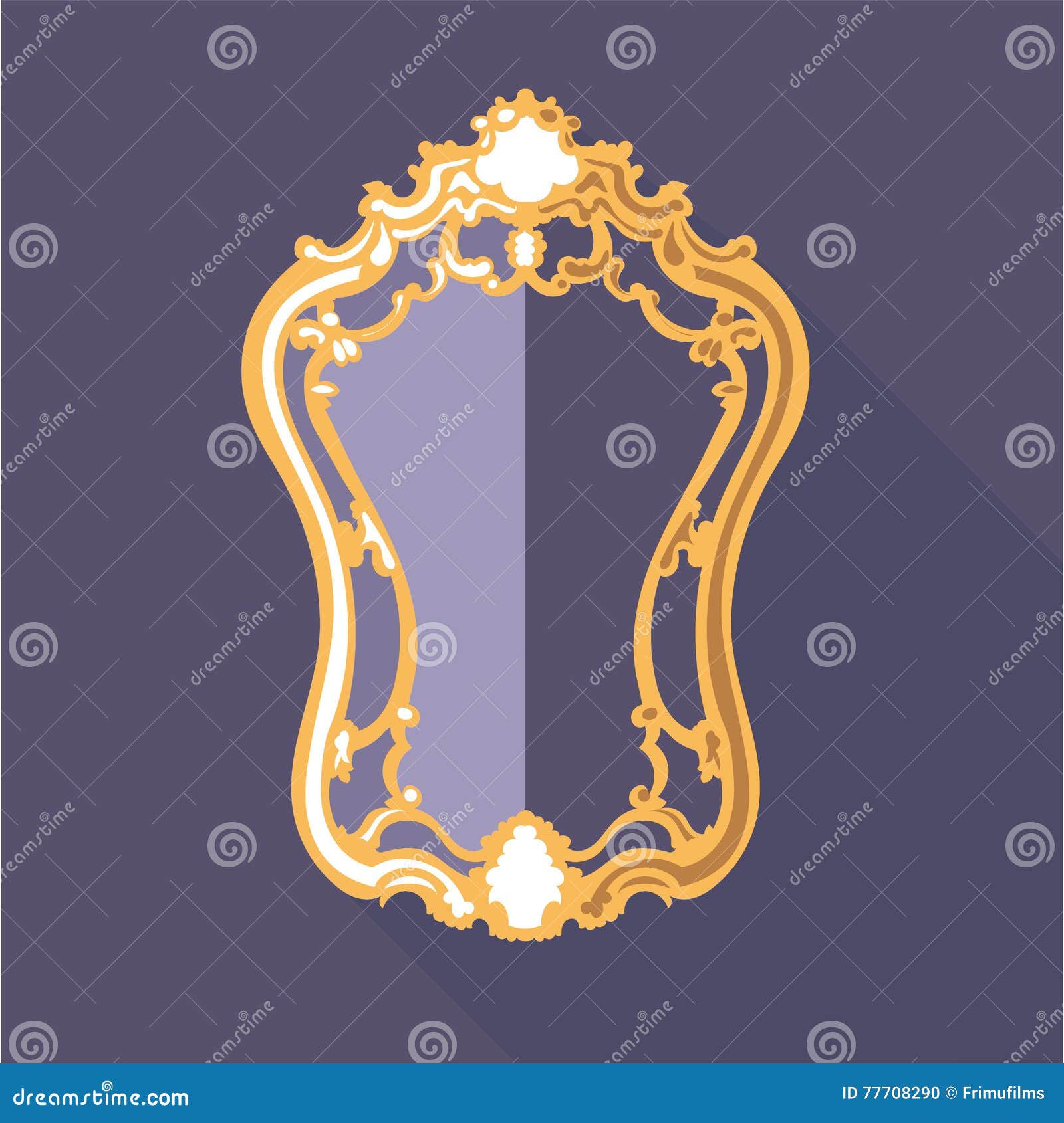 Antique Mirror Vector