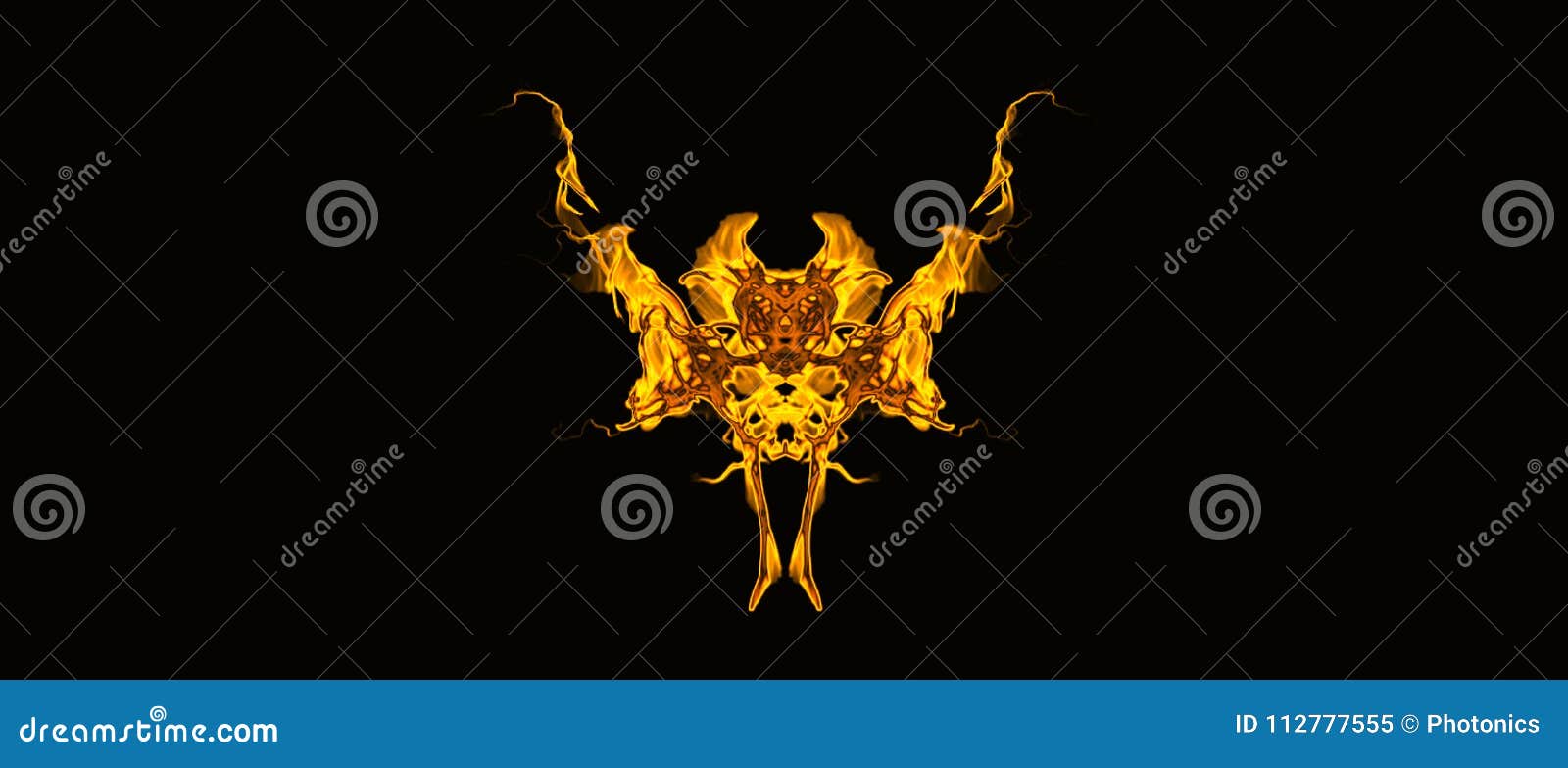 Vector Pattern Depicting a Golden Bat Like Creature Stock Vector ...