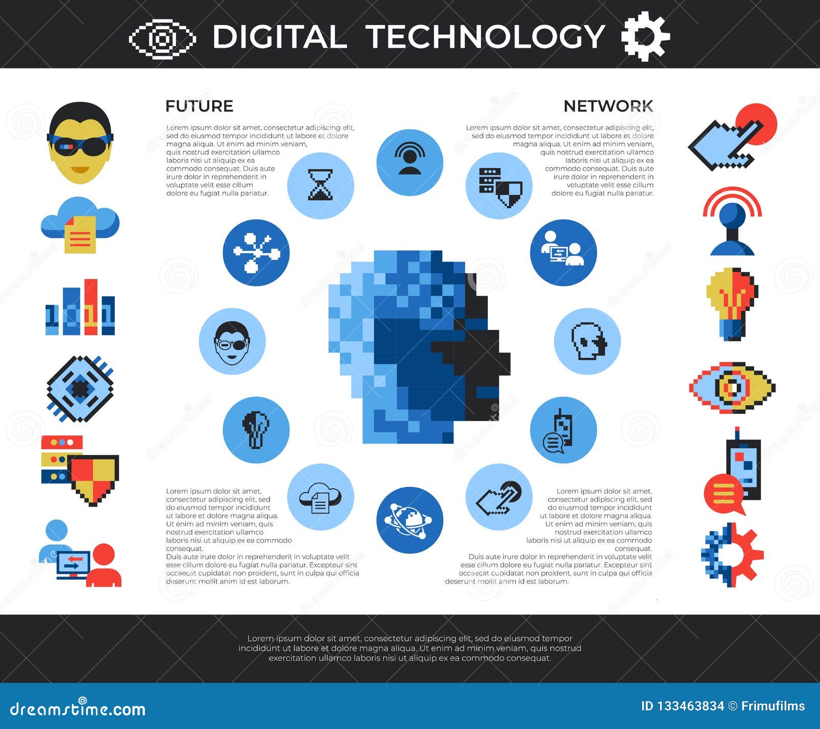 Digital Vector Pixel Art Digital Technology Stock Illustration ...