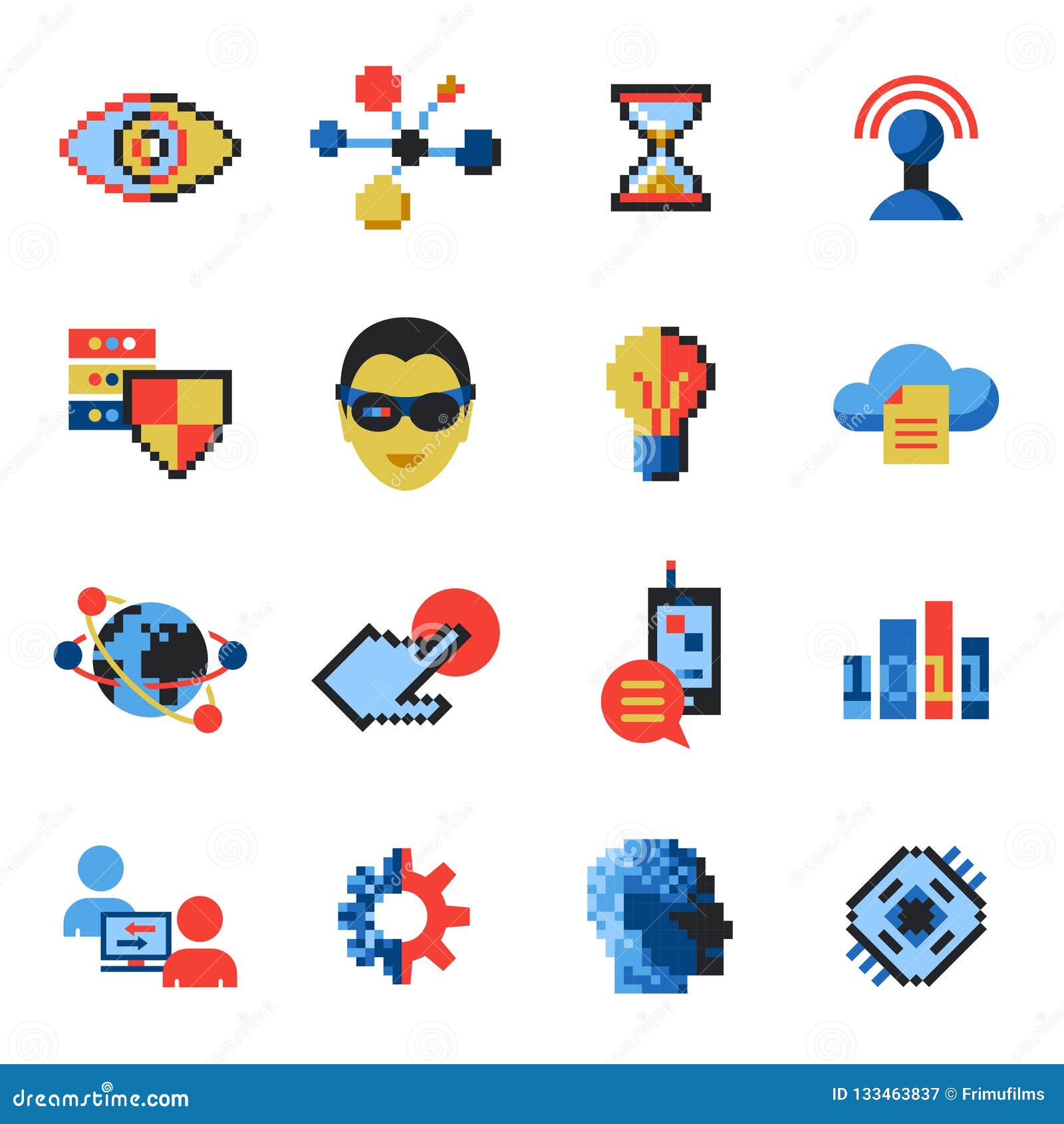 Digital Vector Pixel Art Digital Technology Stock Illustration ...